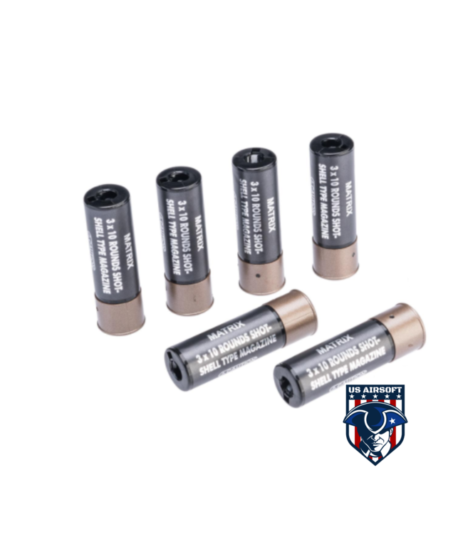 Matrix 30 Round Shotgun Shell Magazines for Spring Powered Airsoft ...