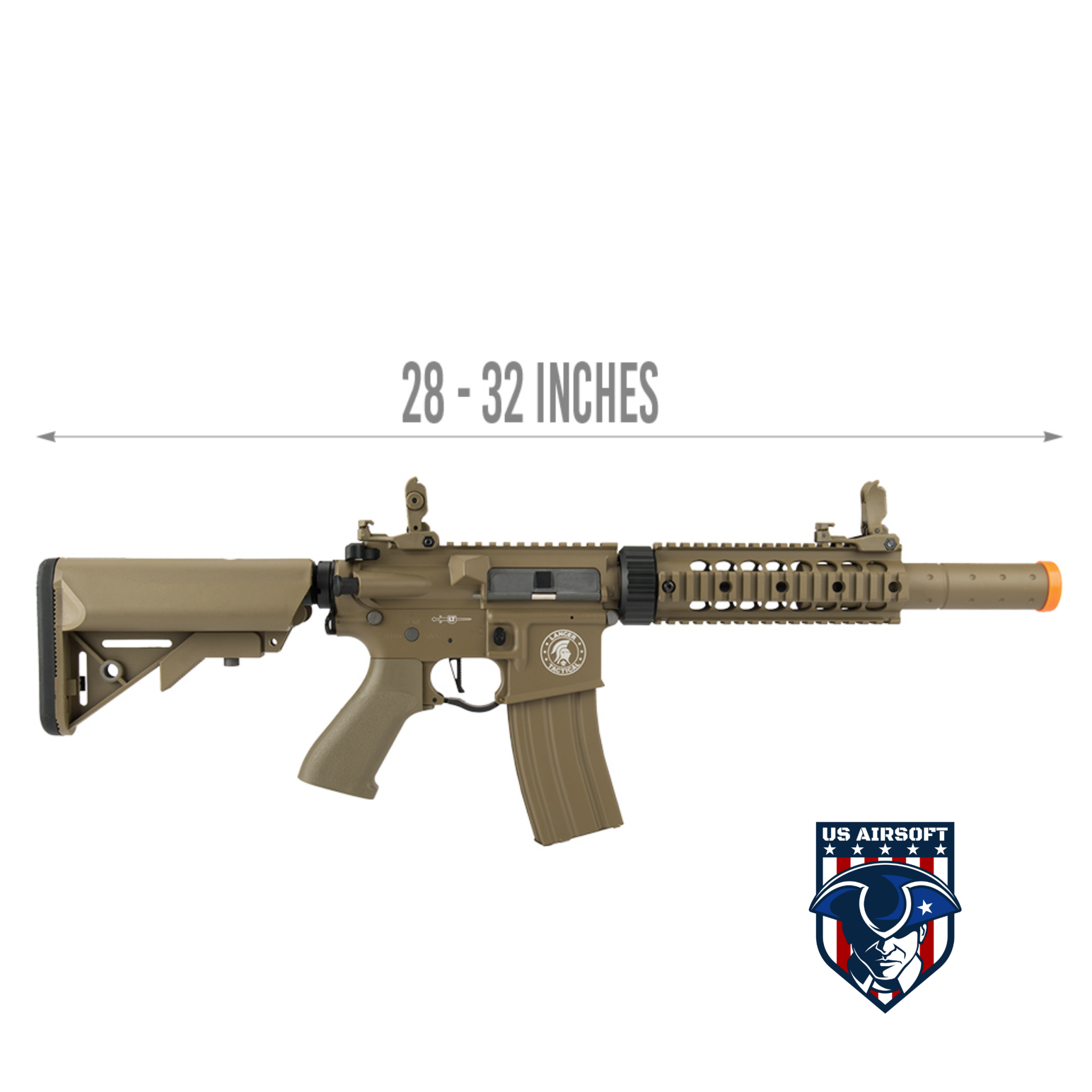 Lancer Tactical Low FPS Proline Gen 2 7" M4 Carbine Airsoft AEG Rifle ...