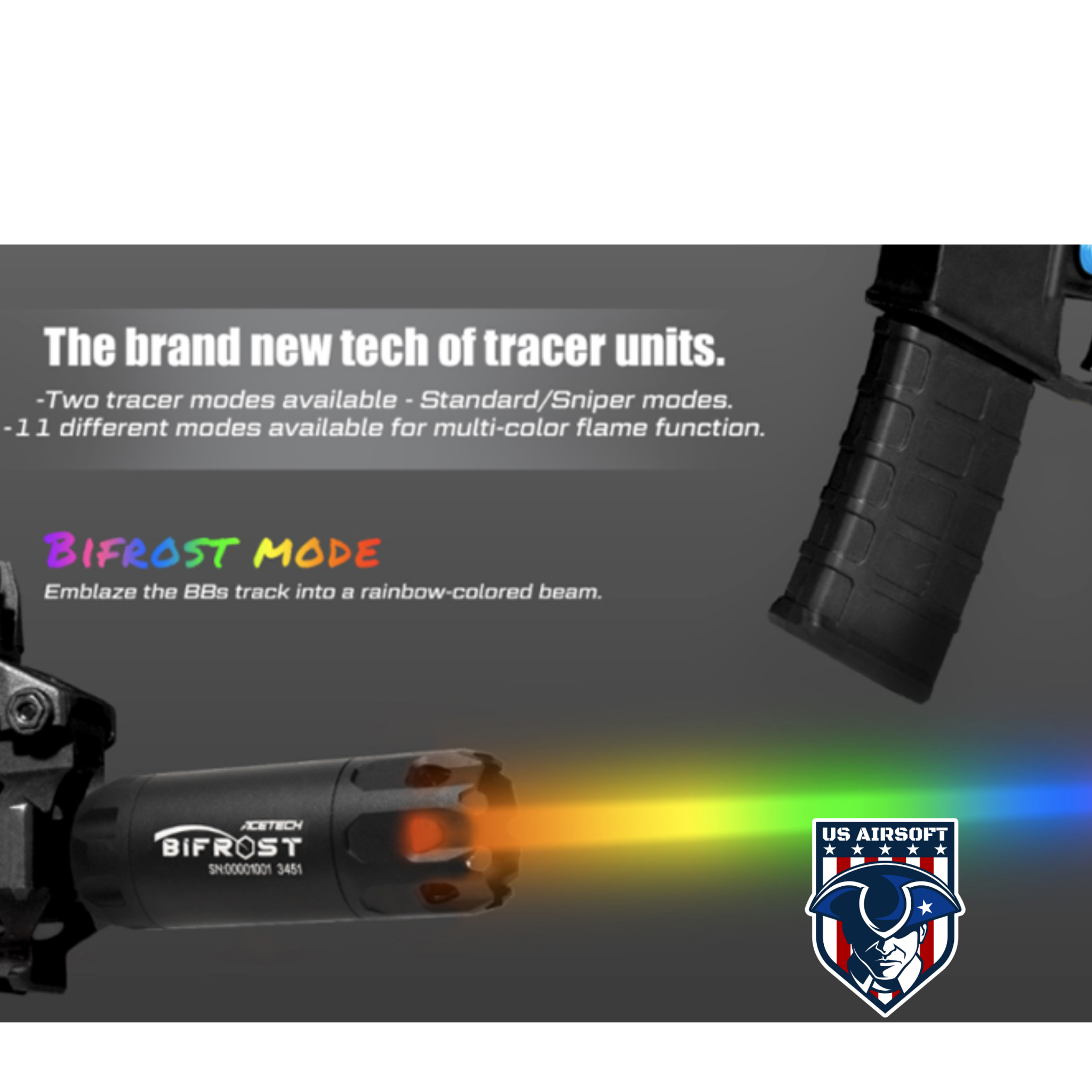 AceTech Bifrost Tracer Unit with Multi-Color RGB Flame Effect - US ...