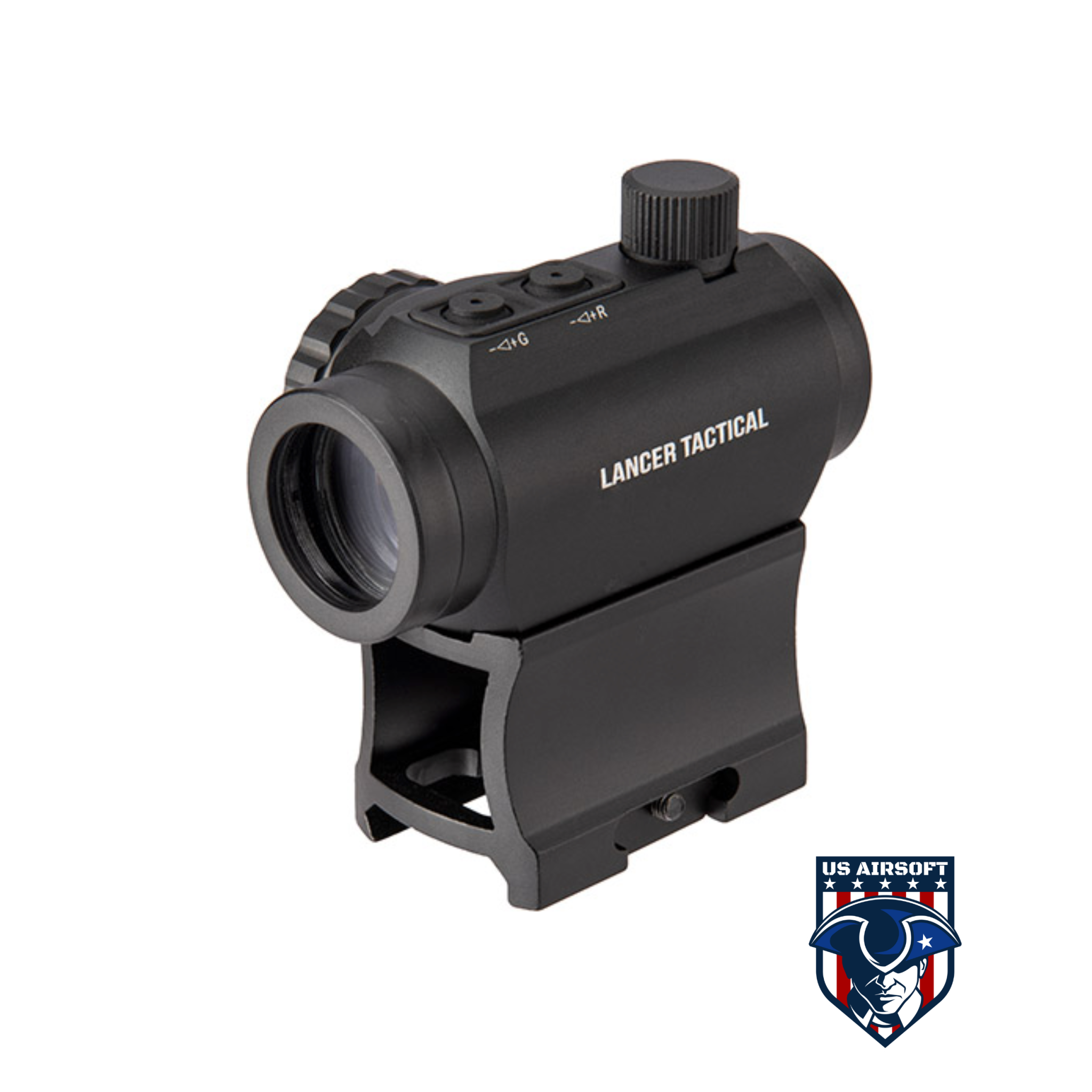 Lancer Tactical 1x22mm Red Dot Reflex Sight with Lower 1/3 Co-witness ...