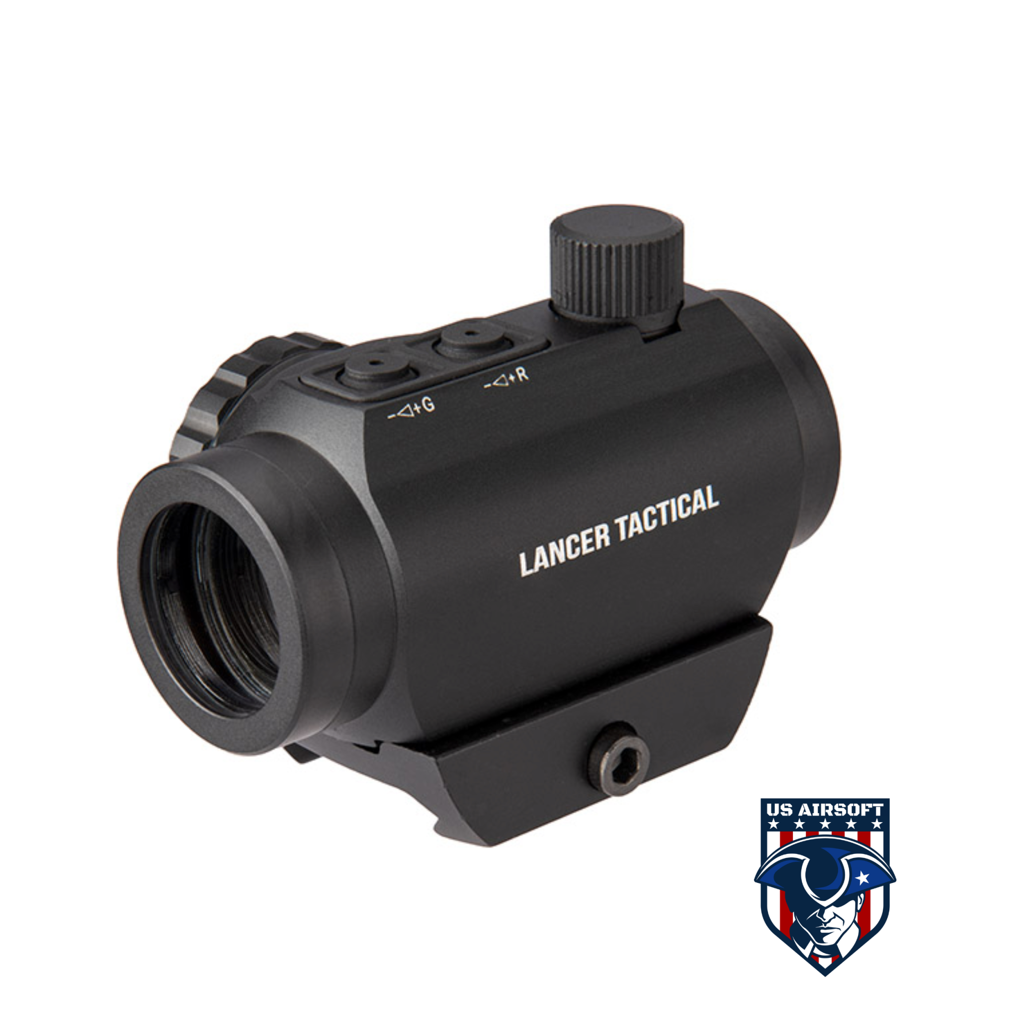 Lancer Tactical 1x22mm Red Dot Reflex Sight with Lower 1/3 Co-witness ...