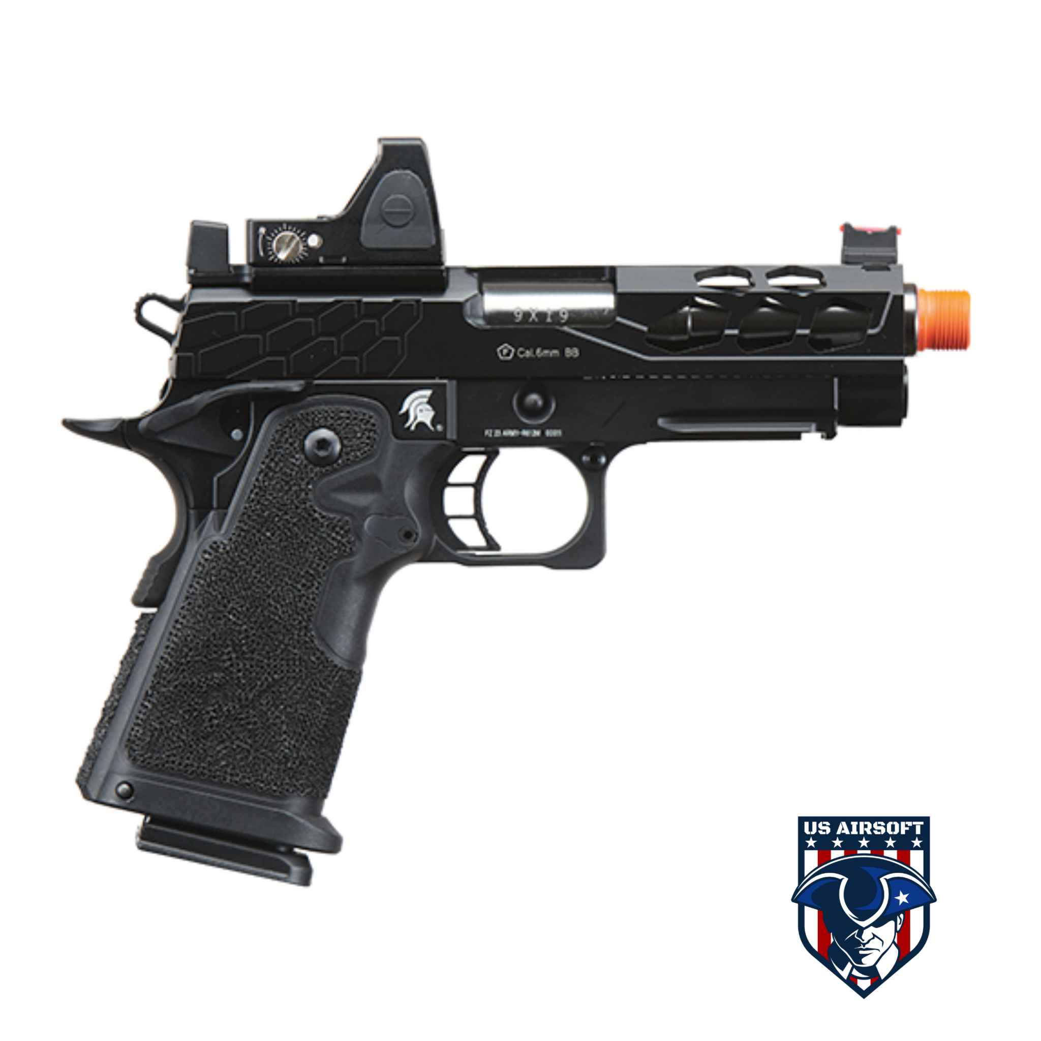 Lancer Tactical Stryk Hi-Capa 4.3 Gas Blowback Airsoft Pistol w/ Reflex ...