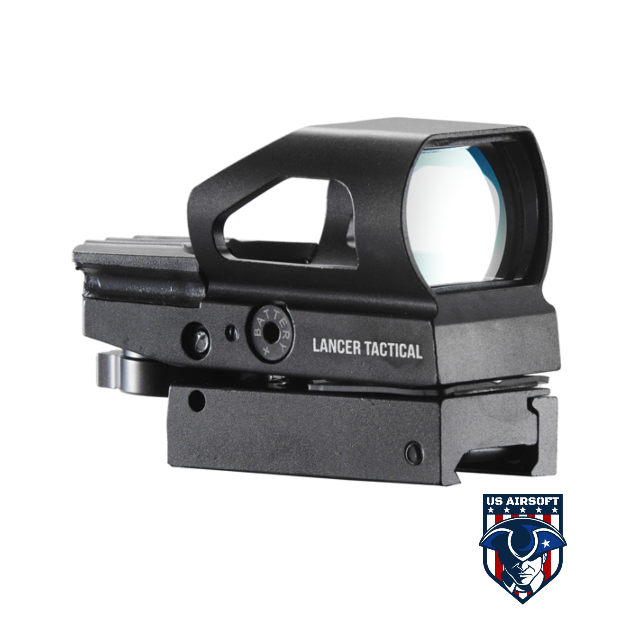 Lancer Tactical 1x Reflect Sight with Button Control (Color: Black ...