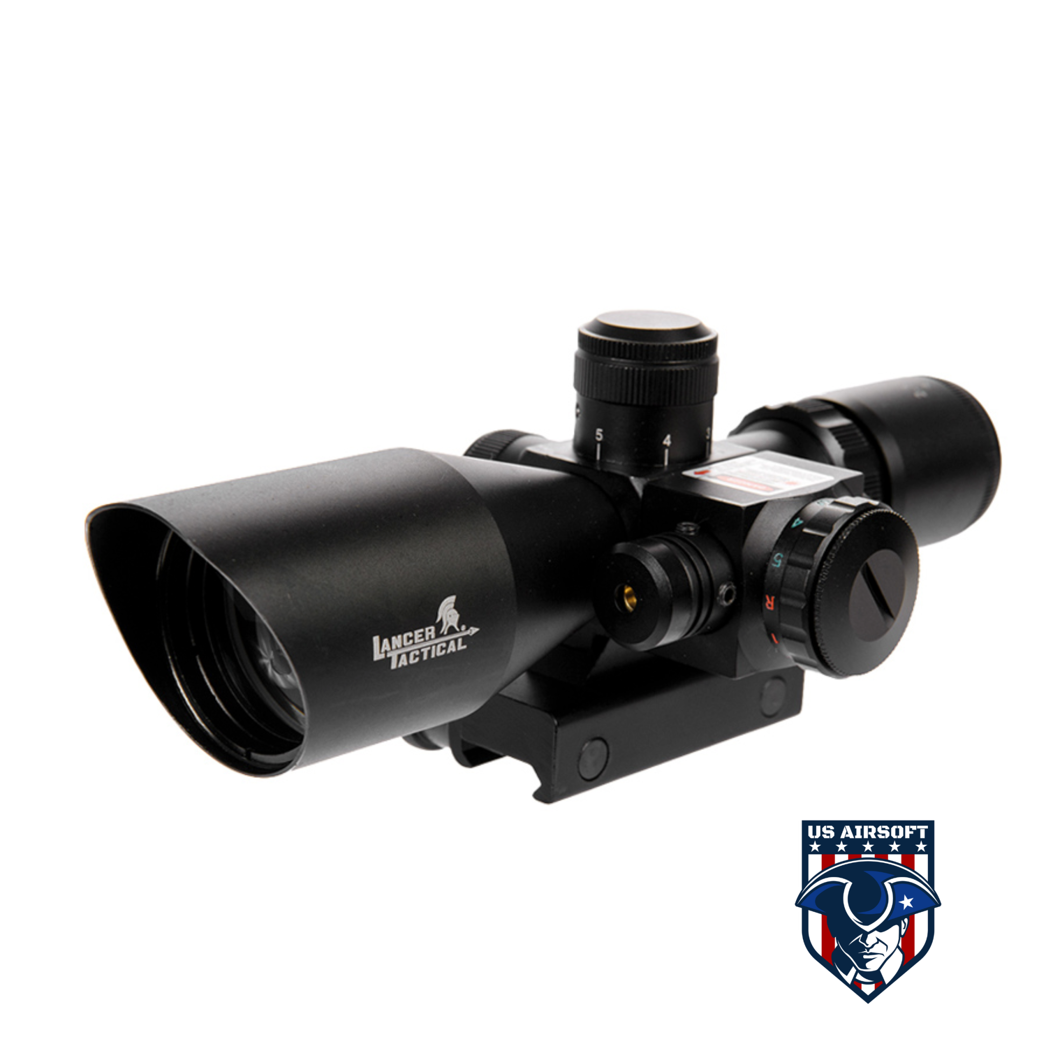 Lancer Tactical CA-414B 2.5-10X40 ER RED & GREEN DUAL ILLUMINATED SCOPE ...