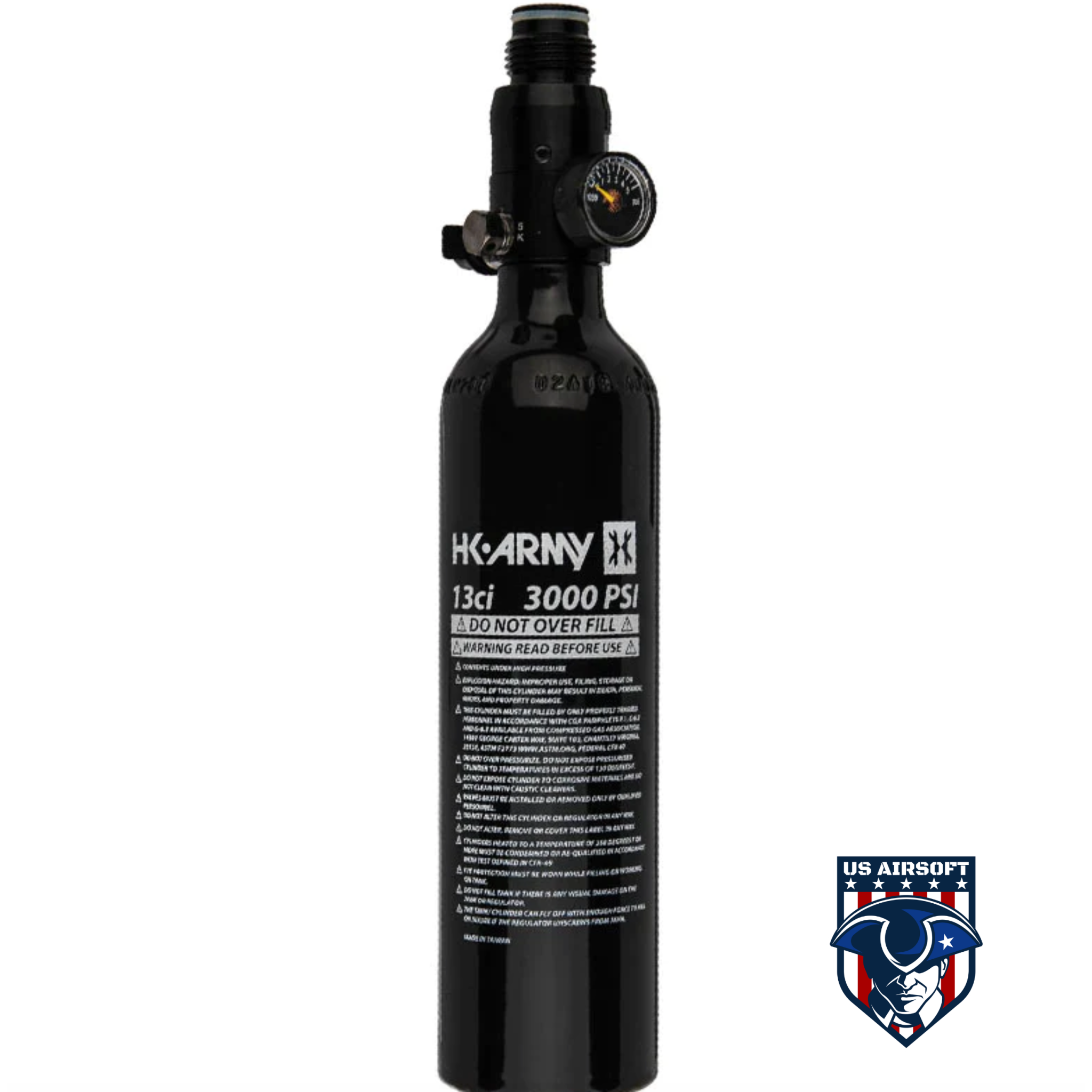HK Army 13ci/3000psi Aluminum Tank Compressed Air Tank - Black - US ...