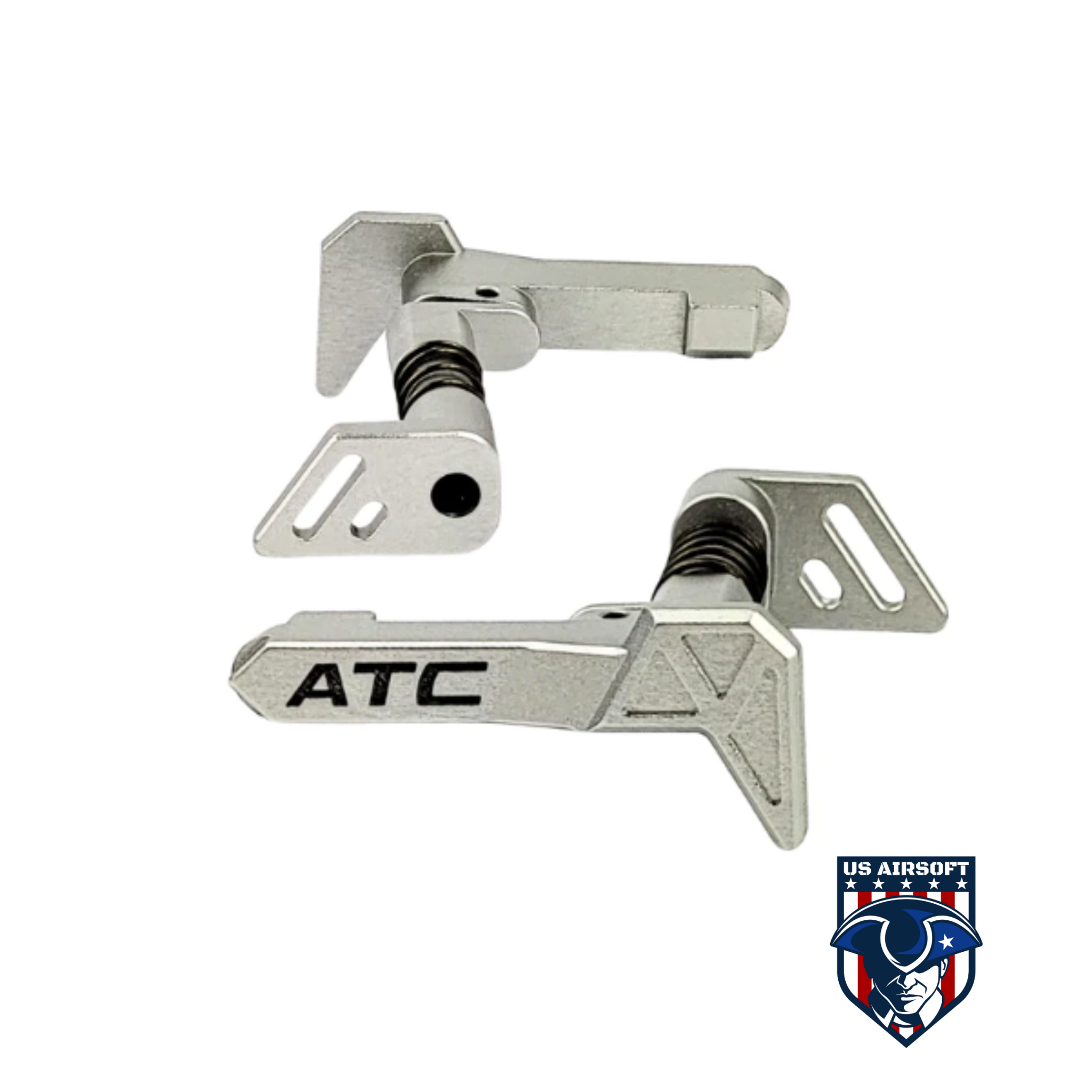 AirTac Customs "Shard" Aluminum M4 Mag Release (Silver) - US Airsoft, Inc.