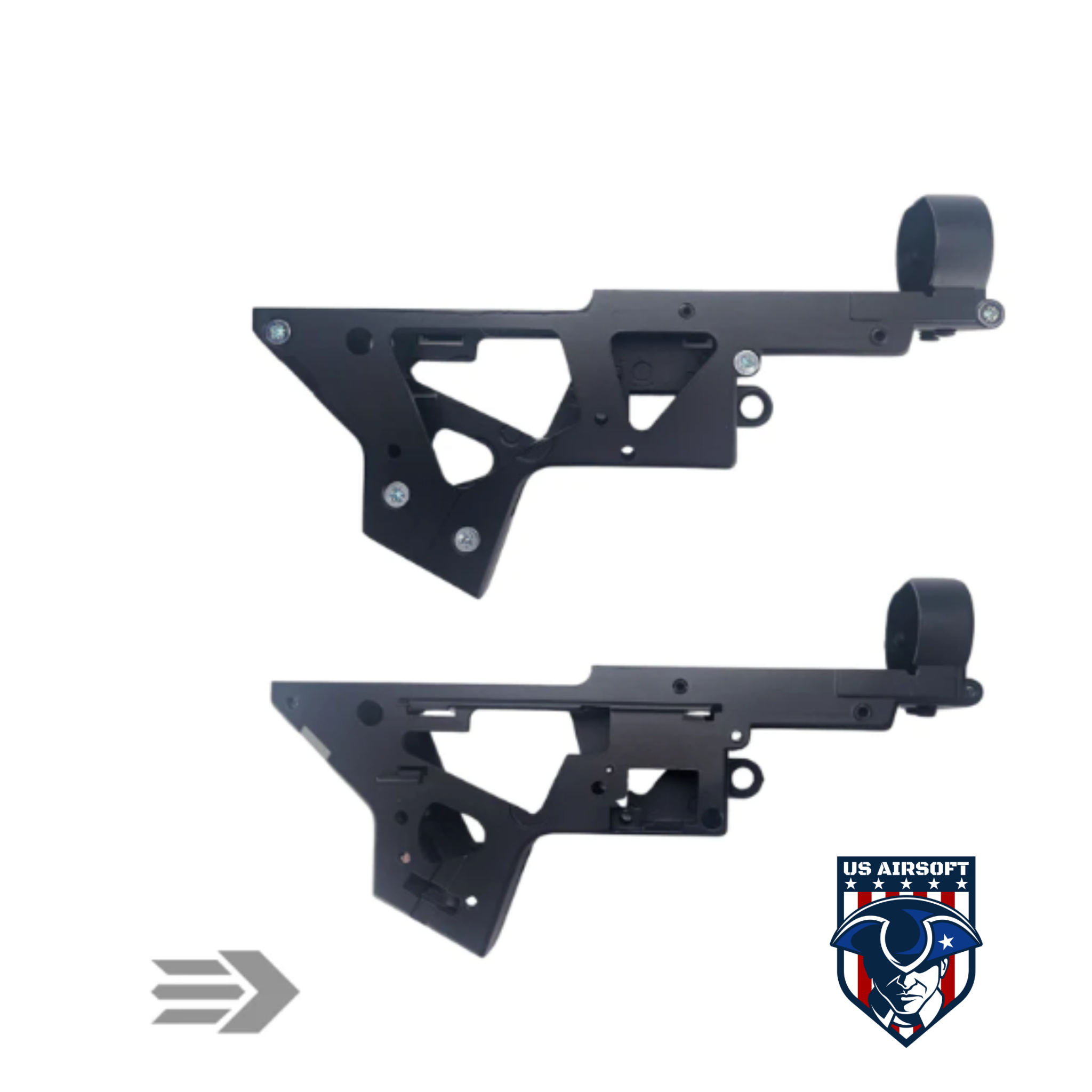 AirTac Customs x MAC Gen 3 Cerakoted & Skeletonized CRBN Gearbox (Black ...