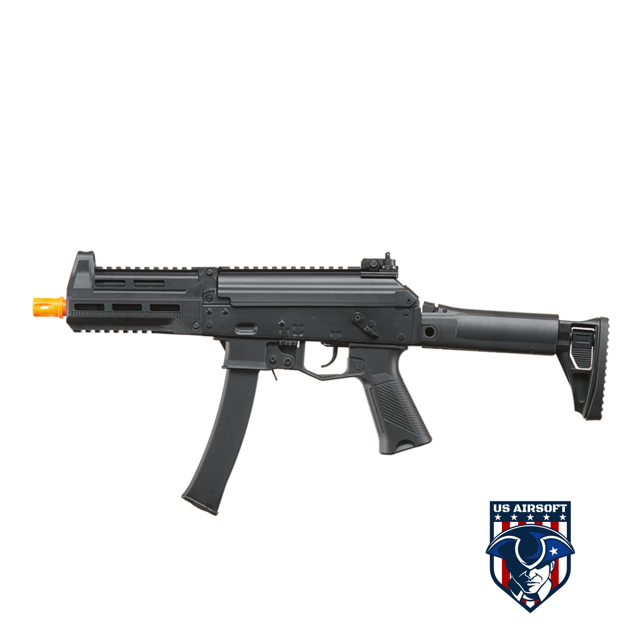 Lancer Tactical PP20 Airsoft SMG AEG Rifle (EBB) - (Full Metal/Black ...