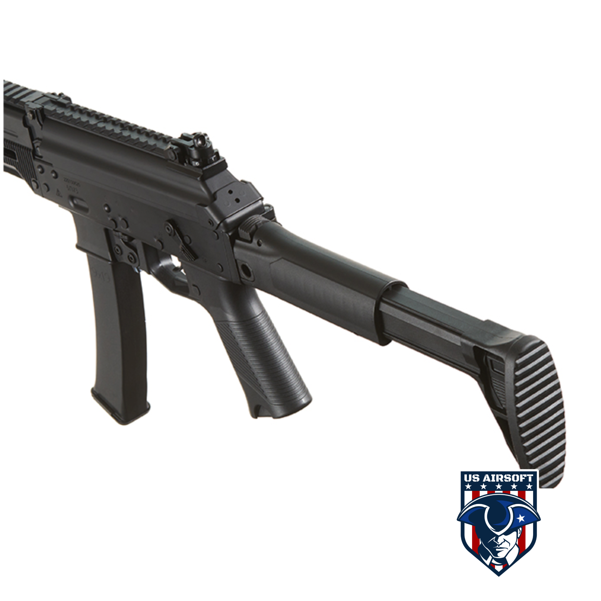 Lancer Tactical PP20 Airsoft SMG AEG Rifle (EBB) - (Full Metal/Black ...