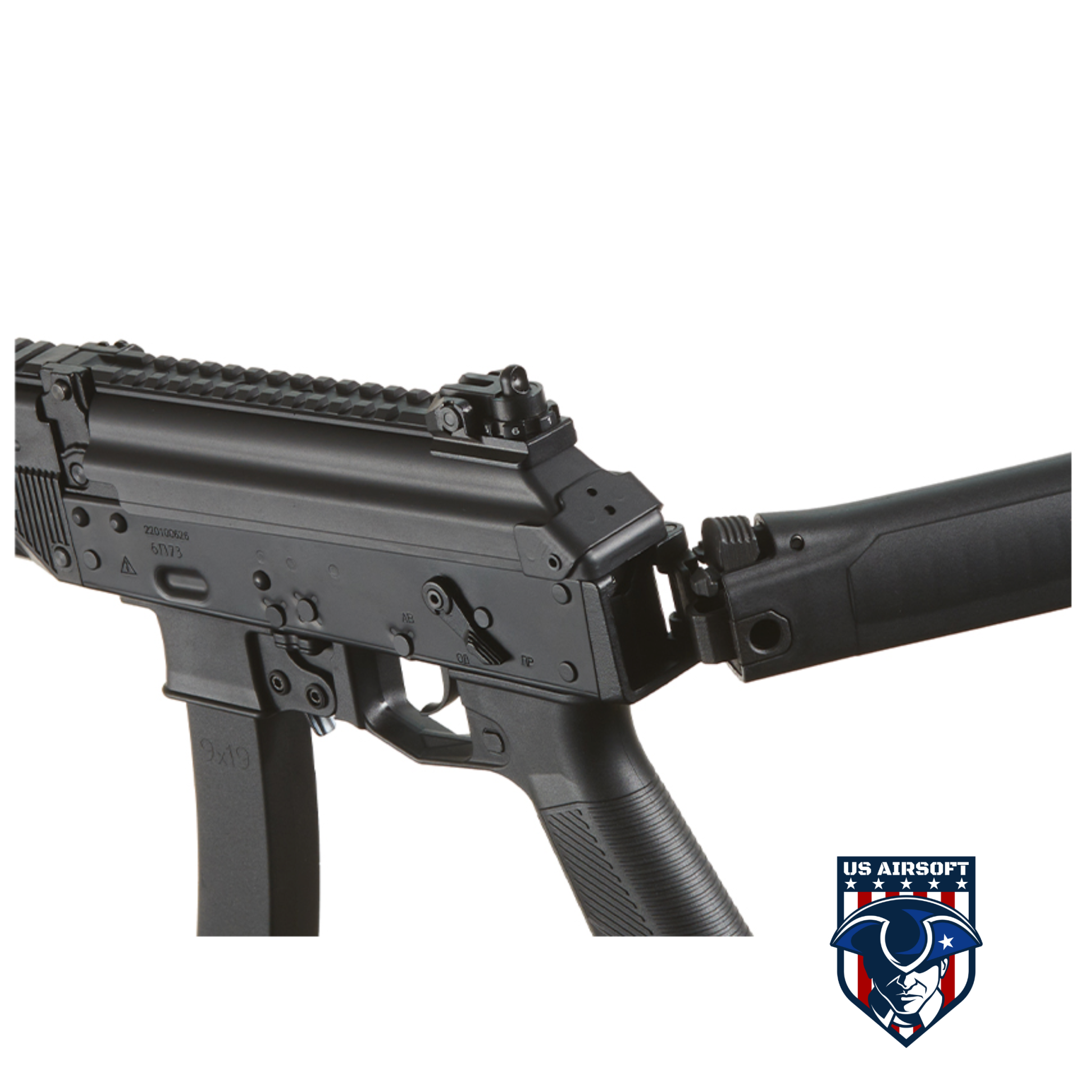 Lancer Tactical PP20 Airsoft SMG AEG Rifle (EBB) - (Full Metal/Black ...