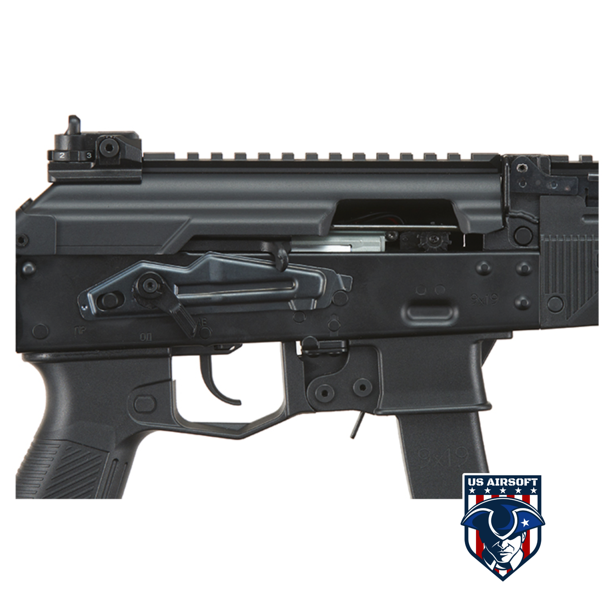 Lancer Tactical PP20 Airsoft SMG AEG Rifle (EBB) - (Full Metal/Black ...
