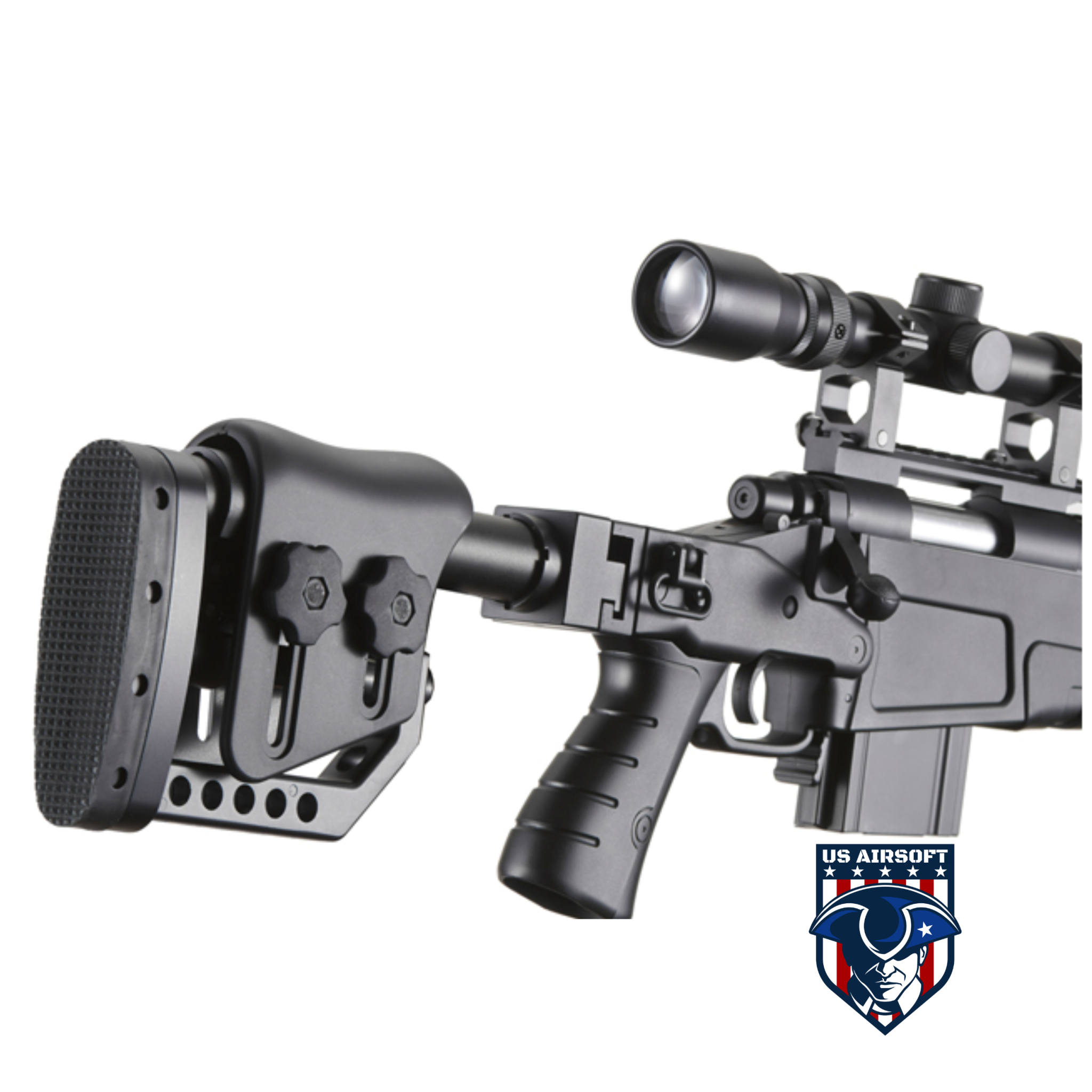 WellFire MB4419-2BAB Bolt Action Airsoft Sniper Rifle (Color: Black ...