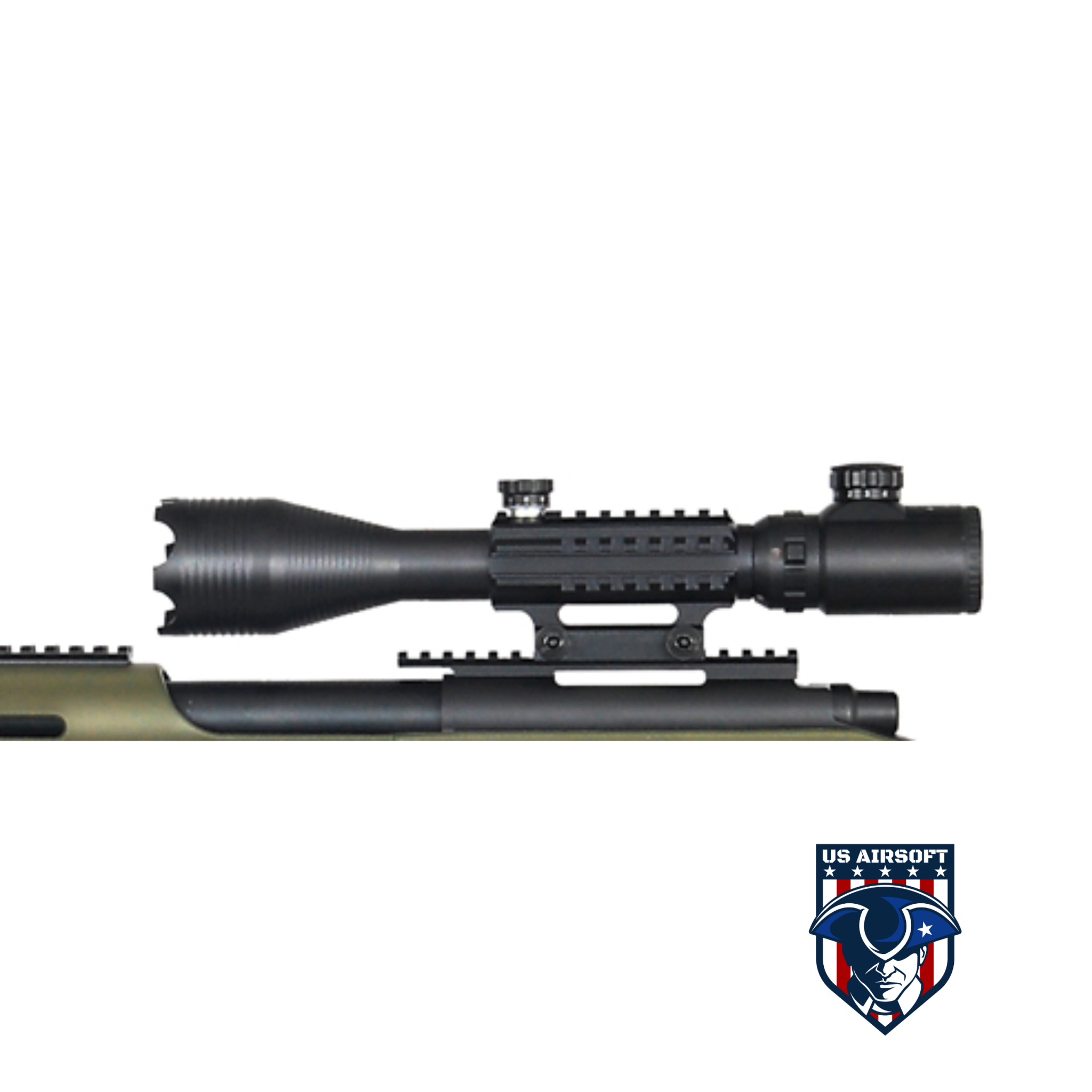 WELL MB4410GAB2 BOLT ACTION RIFLE w/ILLUMINATED SCOPE & BIPOD (COLOR ...