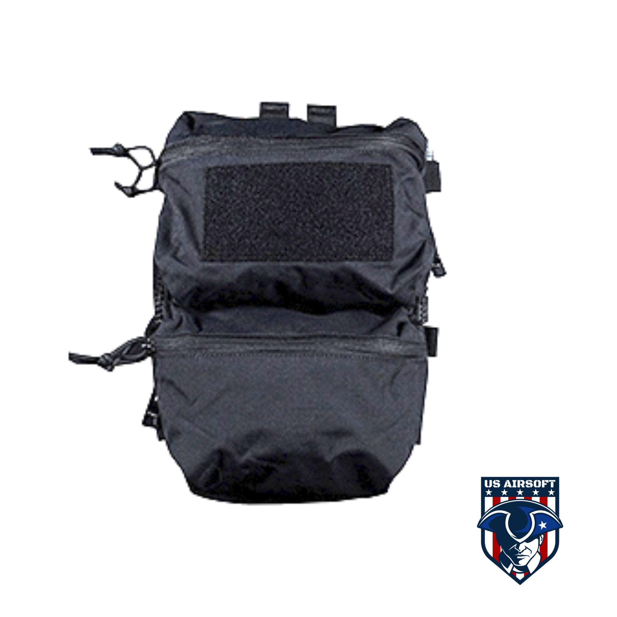 Tactical Back Panel Double Bag - (Black) - US Airsoft, Inc.