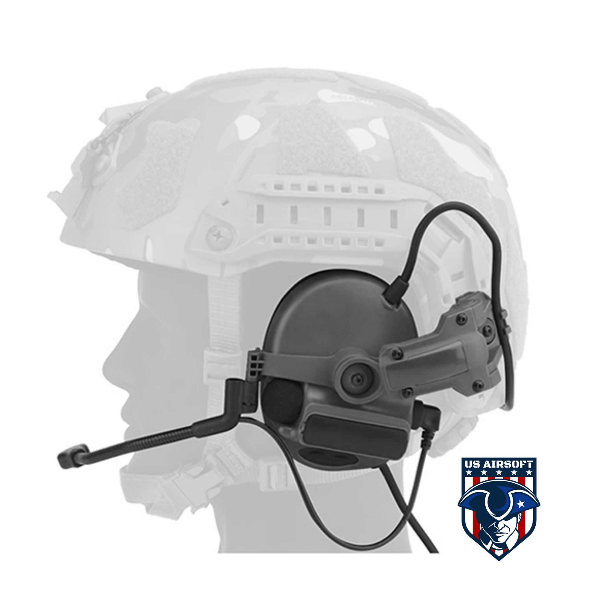 Airsoft C5 Tactical Communication Headset w/ Noise Reduction For ...