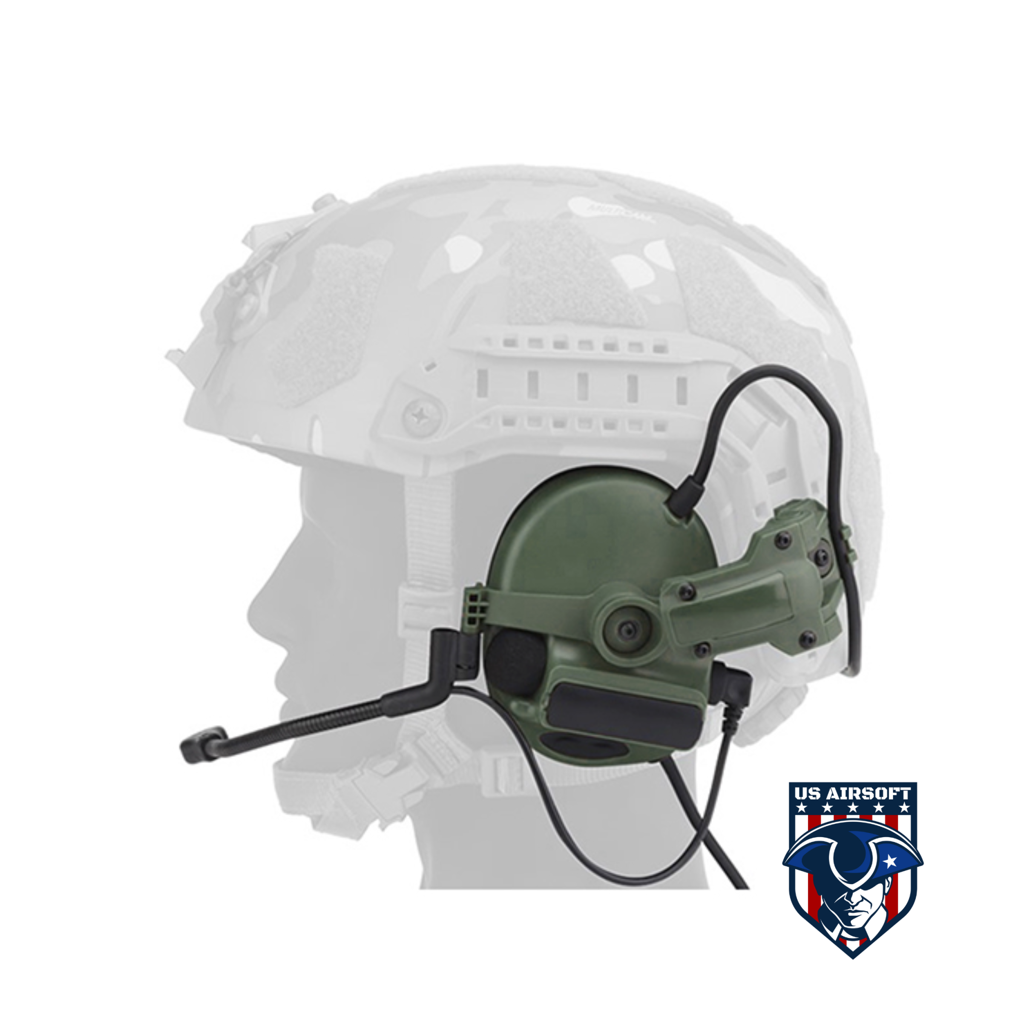 Airsoft C5 Tactical Communication Headset w/ Noise Reduction For ...