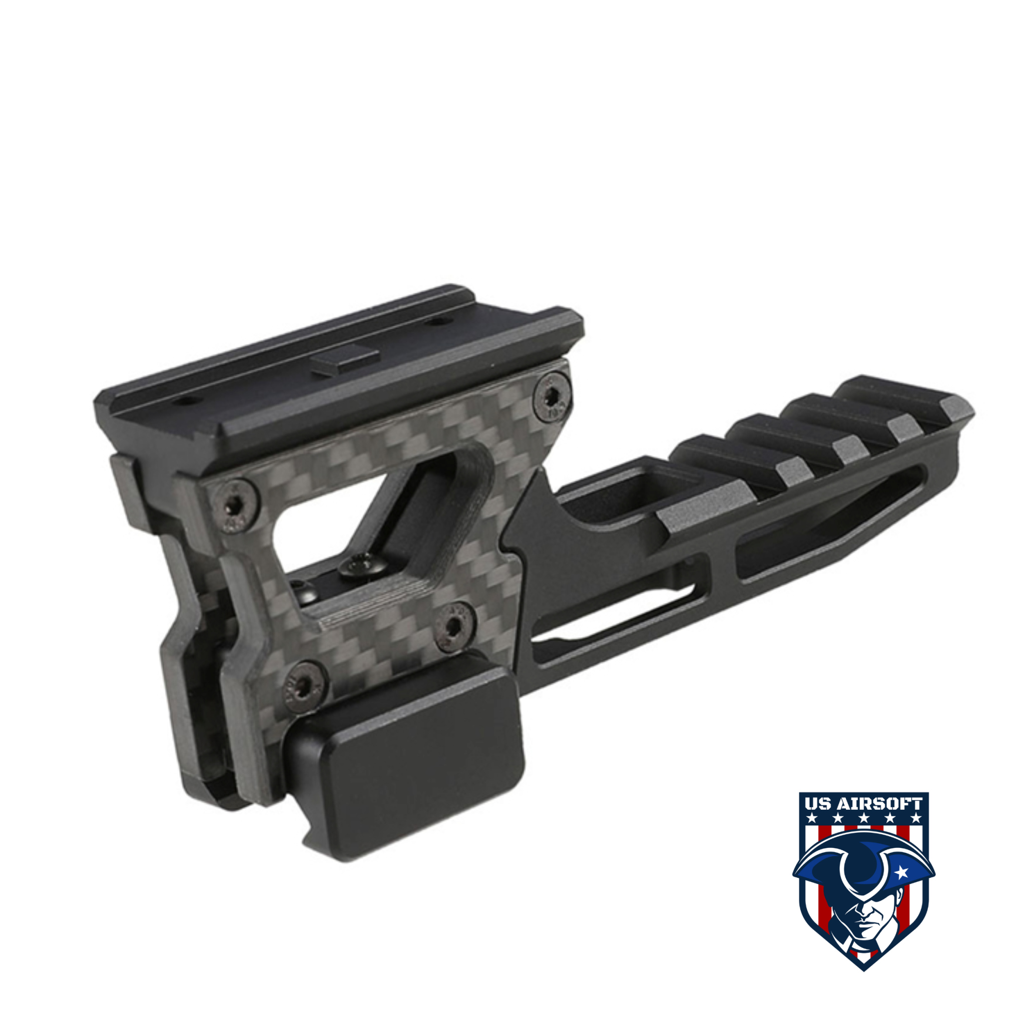 Atlas Custom Works Modular Optics Mount (Color: Black) - US Airsoft, Inc.