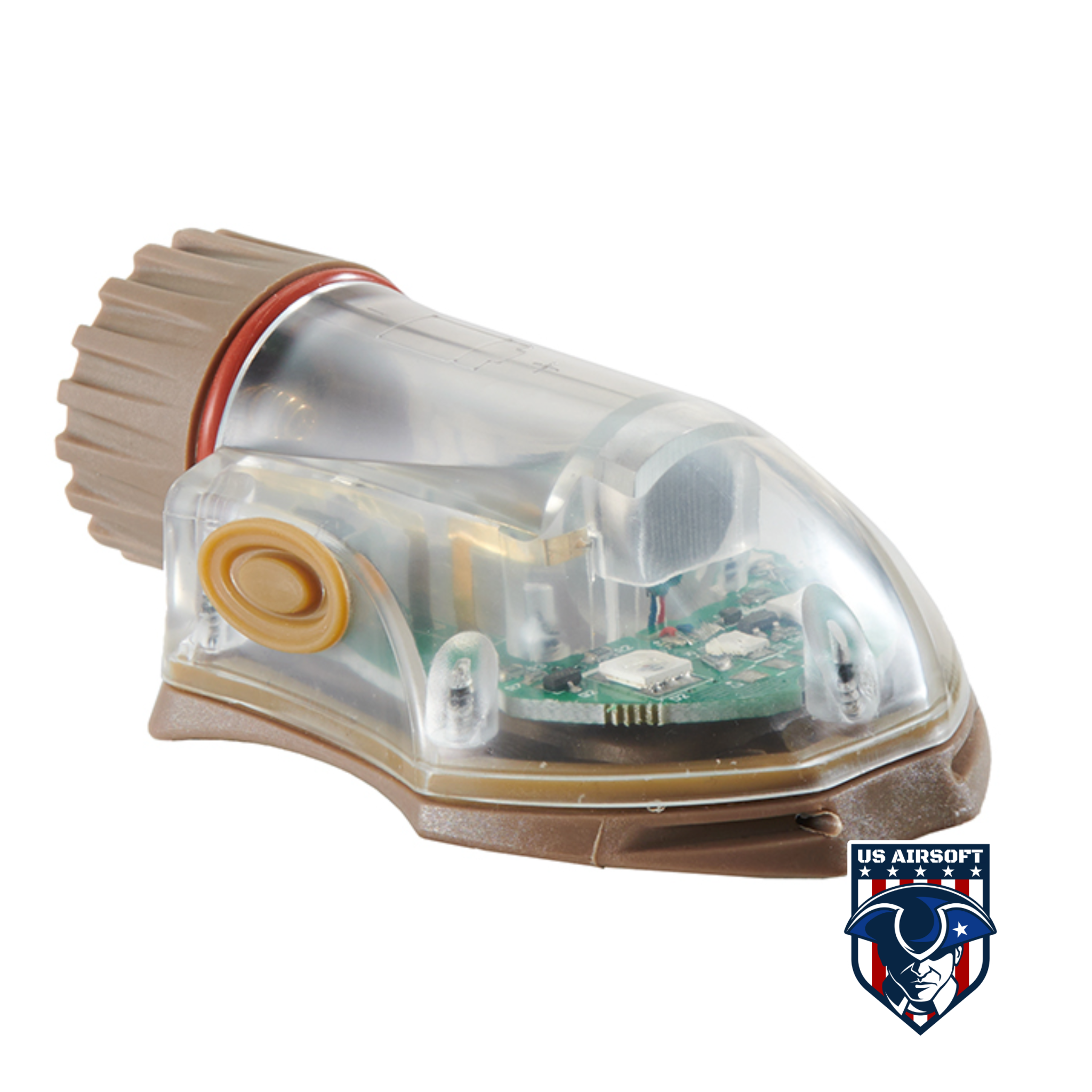 FMA Labs Manta Strobe Helmet Light Red Type 2 - Dark Earth - US Airsoft ...