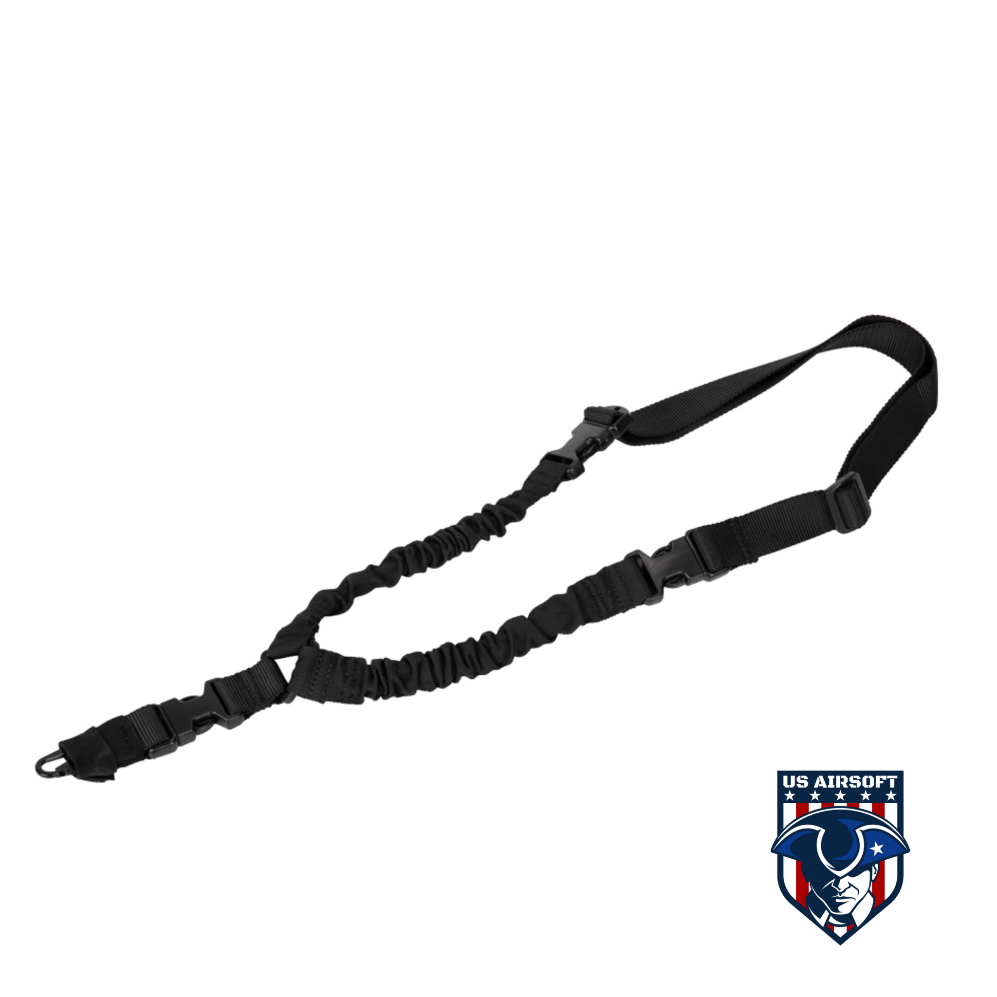 Lancer Tactical Single Point Sling (Black) - US Airsoft, Inc.