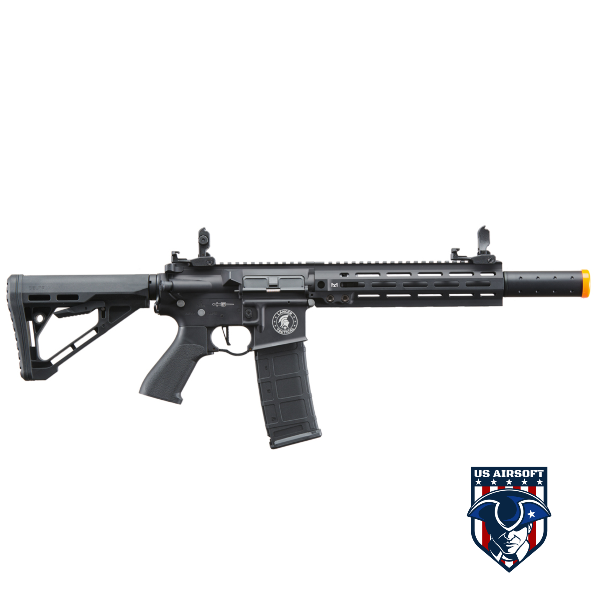 Lancer Tactical Blazer 10" M-LOK Proline Series M4 Airsoft Rifle with ...