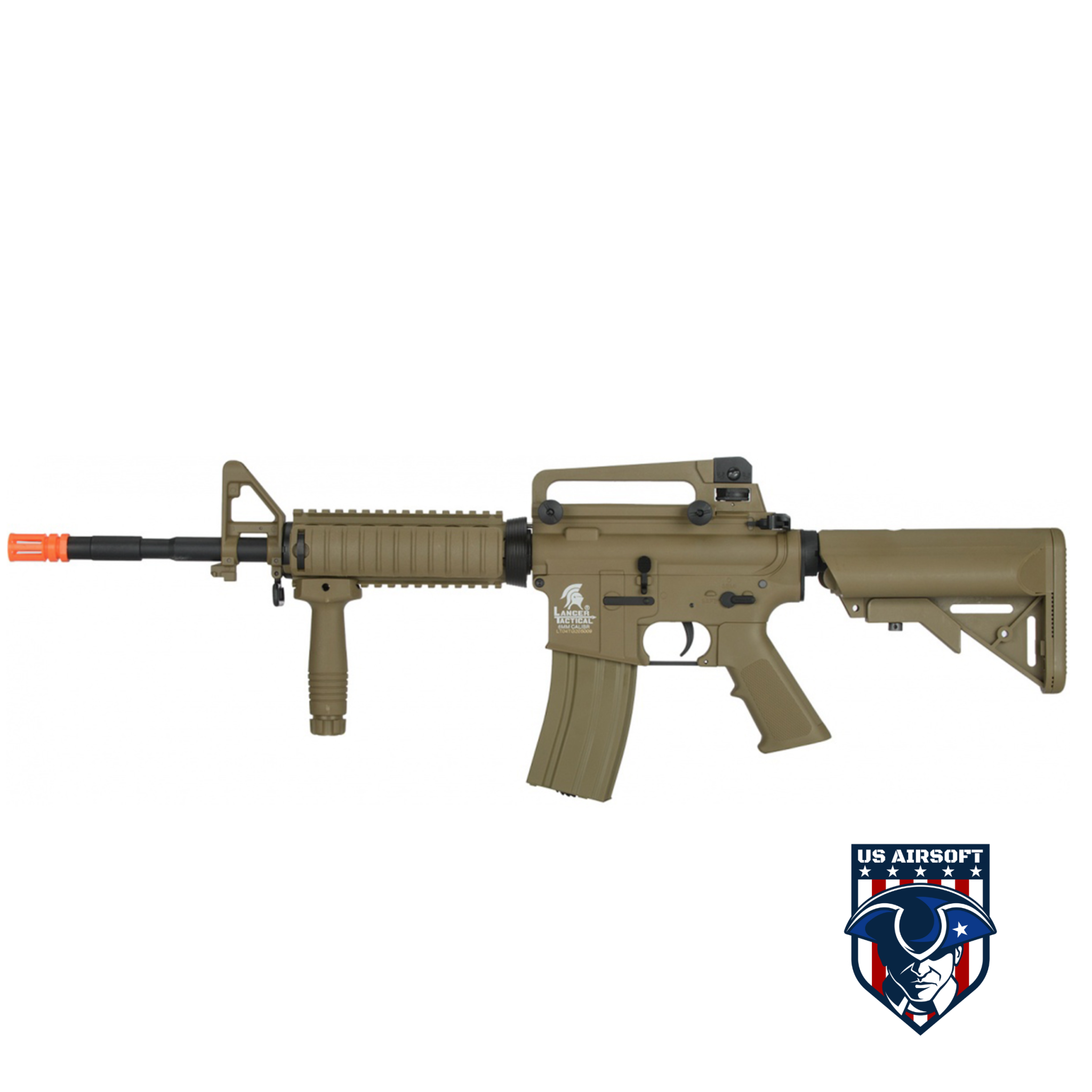 Lancer Tactical Gen 2 M4 RIS Airsoft Gun AEG Rifle - (Tan)(No Battery ...