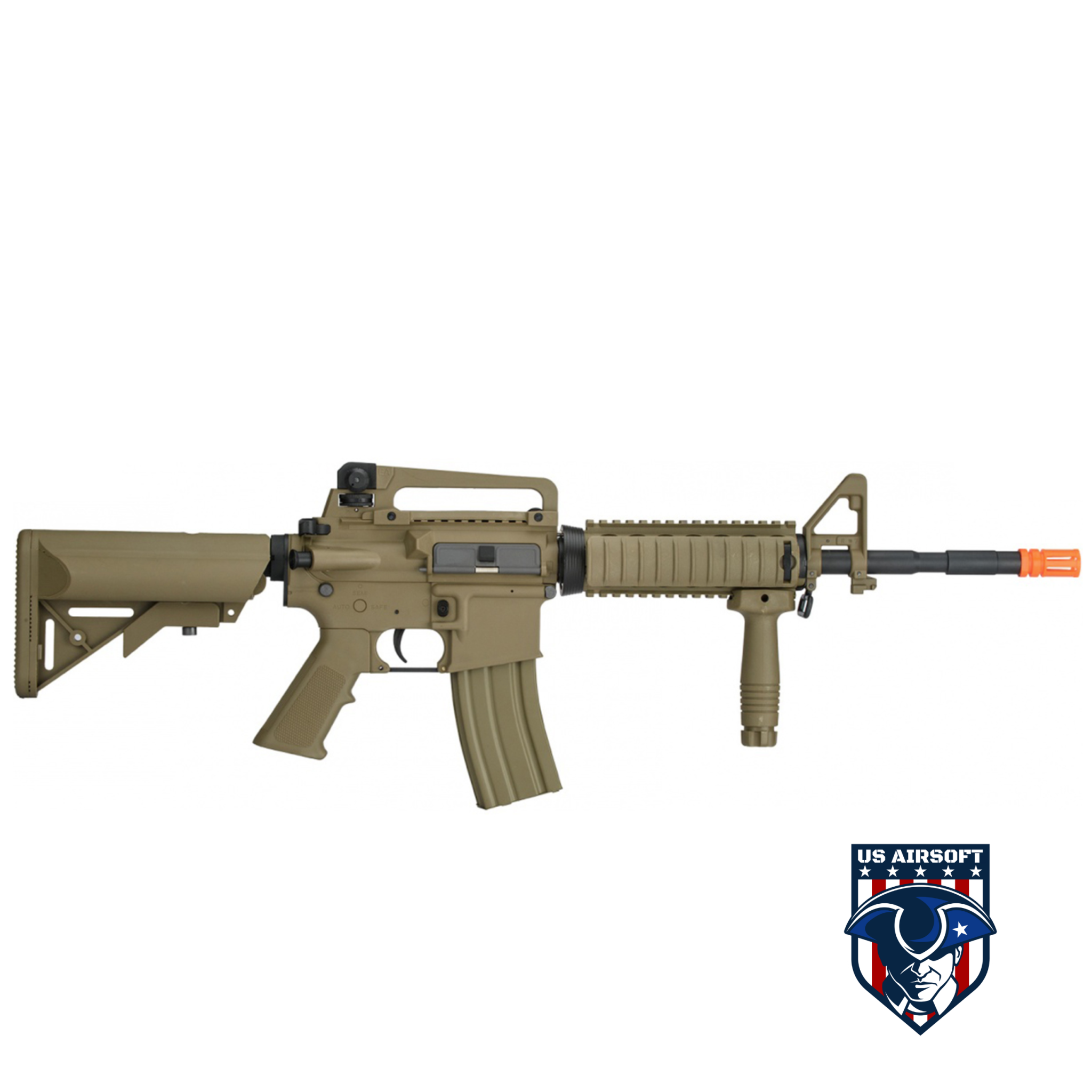 Lancer Tactical Gen 2 M4 RIS Airsoft Gun AEG Rifle - (Tan)(No Battery ...