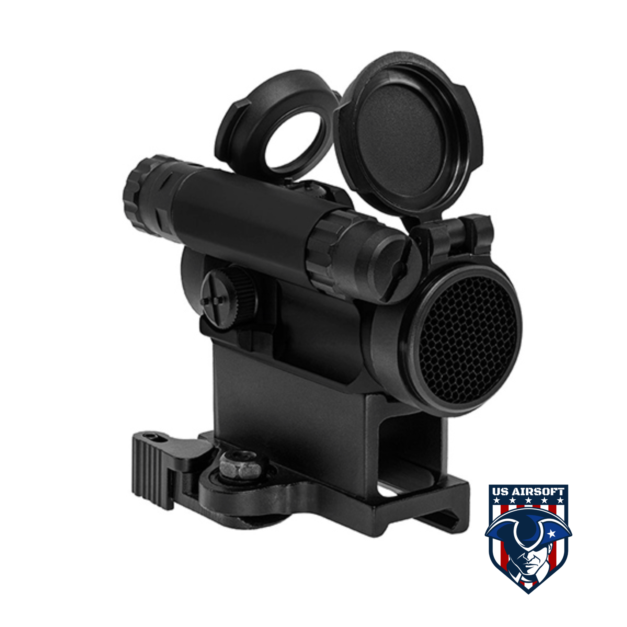 Atlas Custom Works M5 Red Dot with Riser Mount - (Black) - US Airsoft, Inc.
