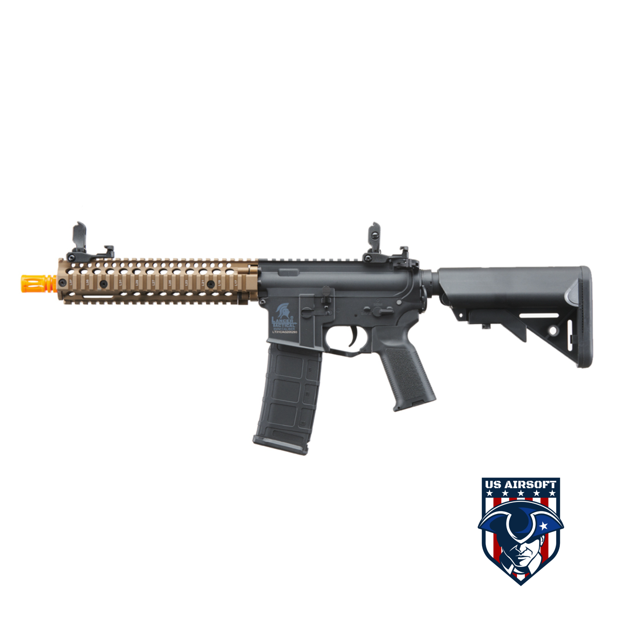 Lancer Tactical Gen 2 Raider M4 Airsoft AEG Rifle (Color: Black & Tan ...