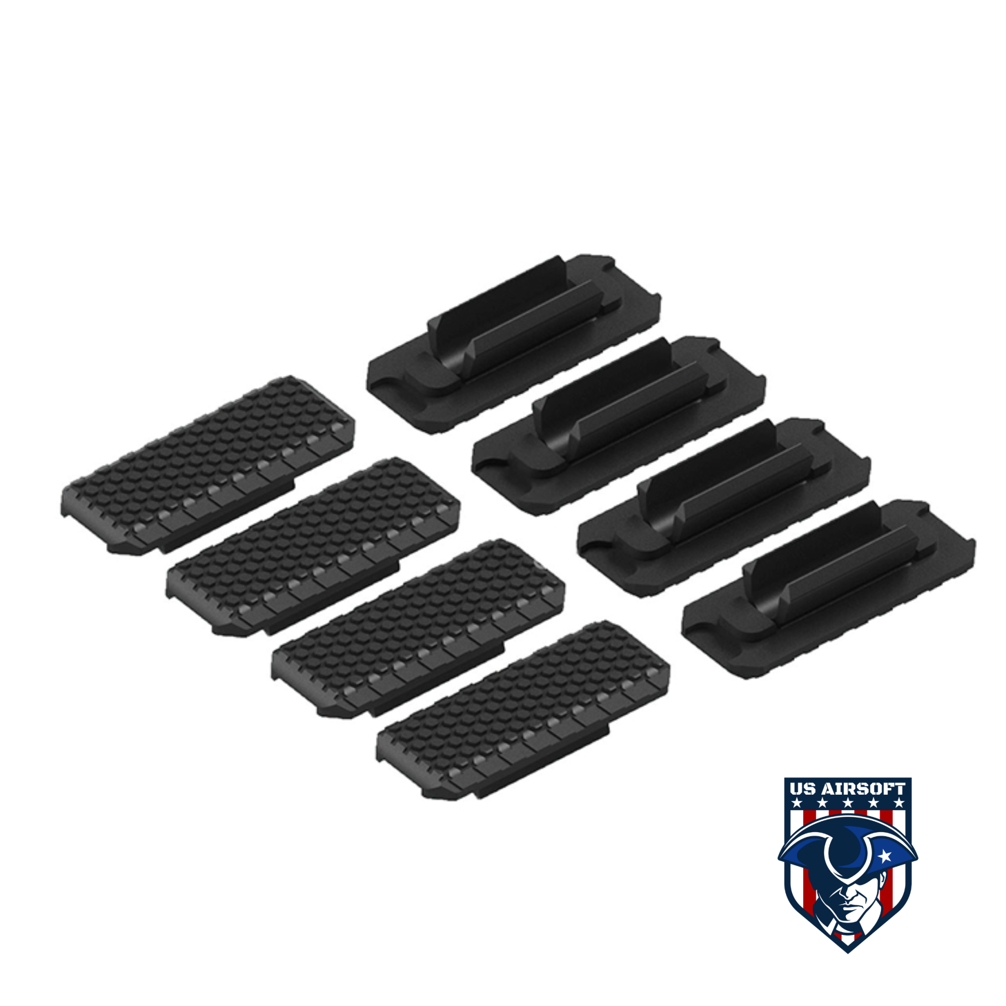 Atlas Custom Works Type 2 M-LOK Rail Cover Set (Black) - US Airsoft, Inc.