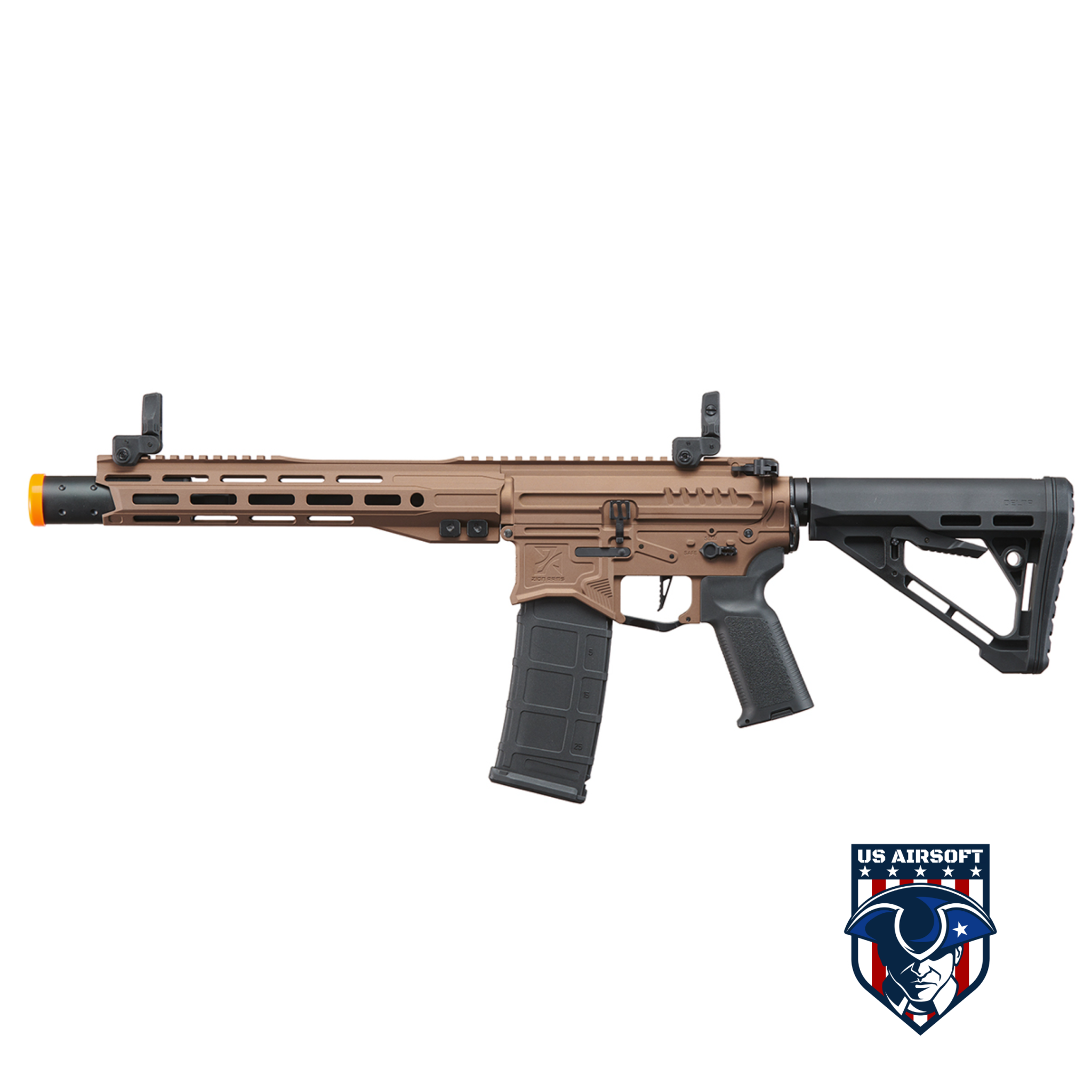 ZION ARMS R15 MK2 10" RAIL w/ NEBULA II ETU (Bronze) - US Airsoft, Inc.