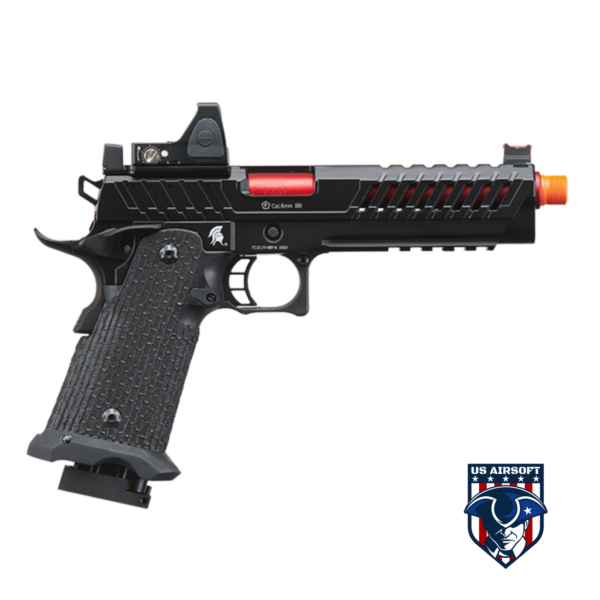 Lancer Tactical Knightshade Hi-Capa Gas Blowback Airsoft Pistol w ...