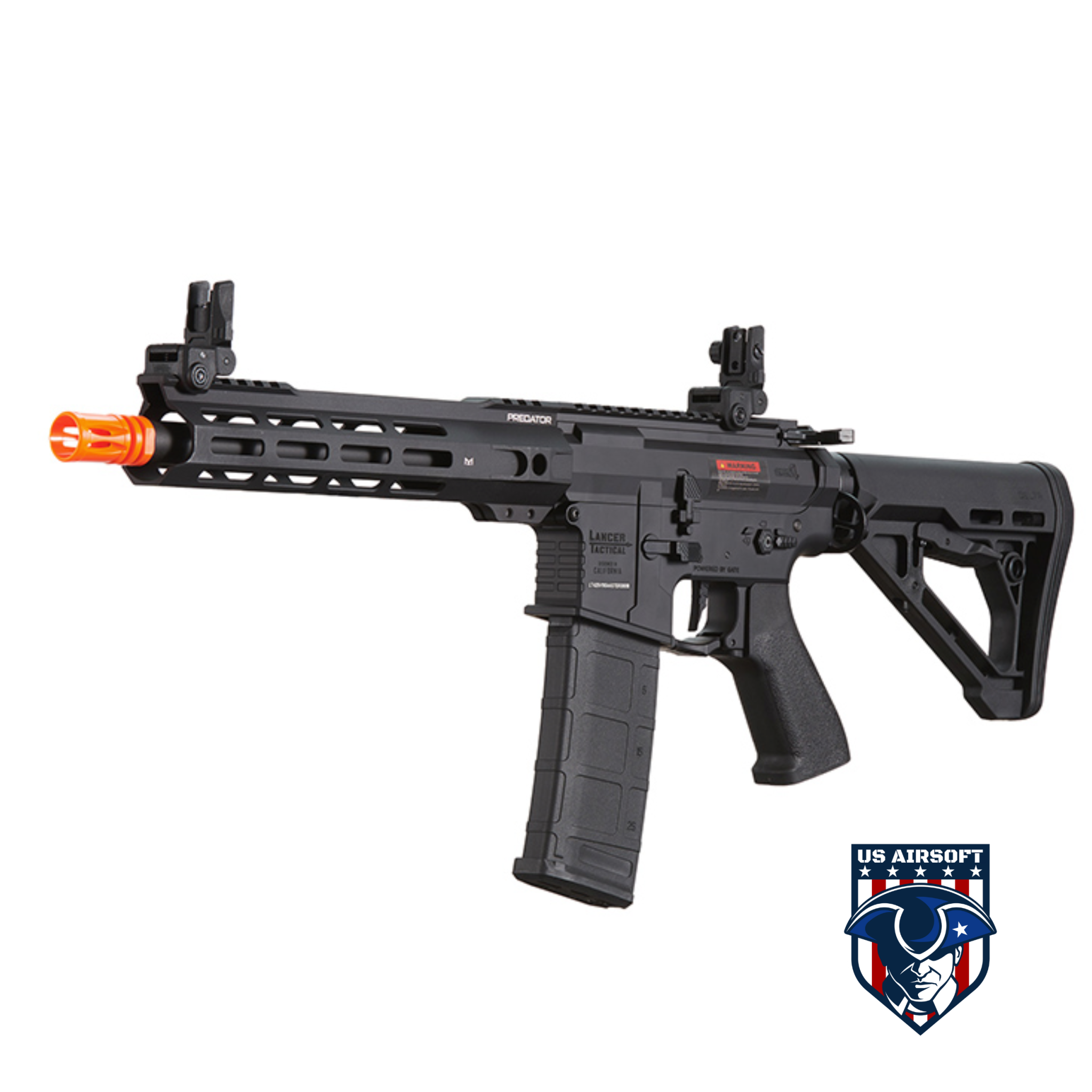 Lancer Tactical Gen 4 Predator 10" SBR AEG w/ Aster II Bluetooth ETU ...