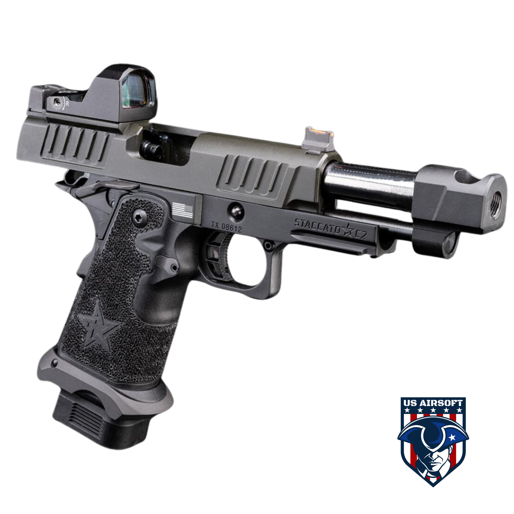 6mmProShop Staccato Licensed C2 COMP SOC 2011 Gas Blowback T8 Airsoft ...