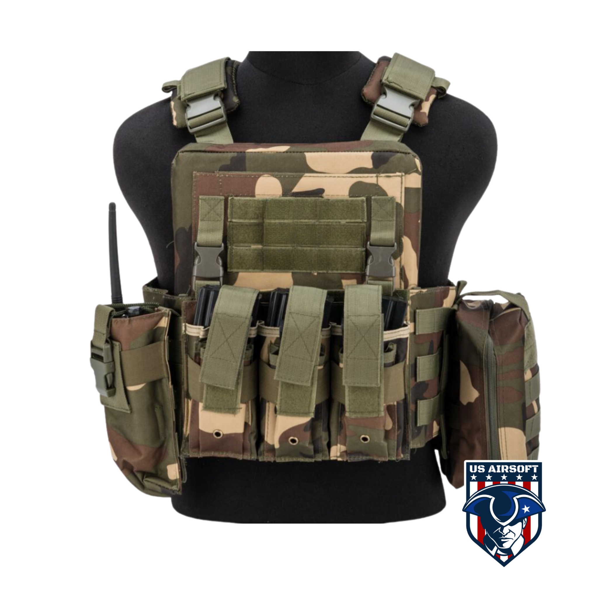Matrix Adaptive Plate Carrier Vest w/ Cummerbund & Pouches (Color ...