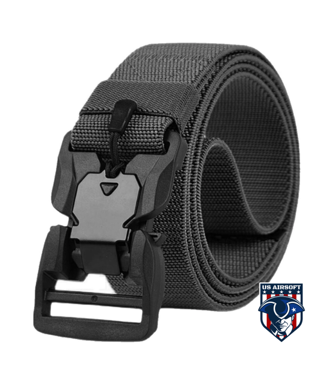 Flexible Tactical Belt With PC Quick Buckle (Black) - US Airsoft, Inc.
