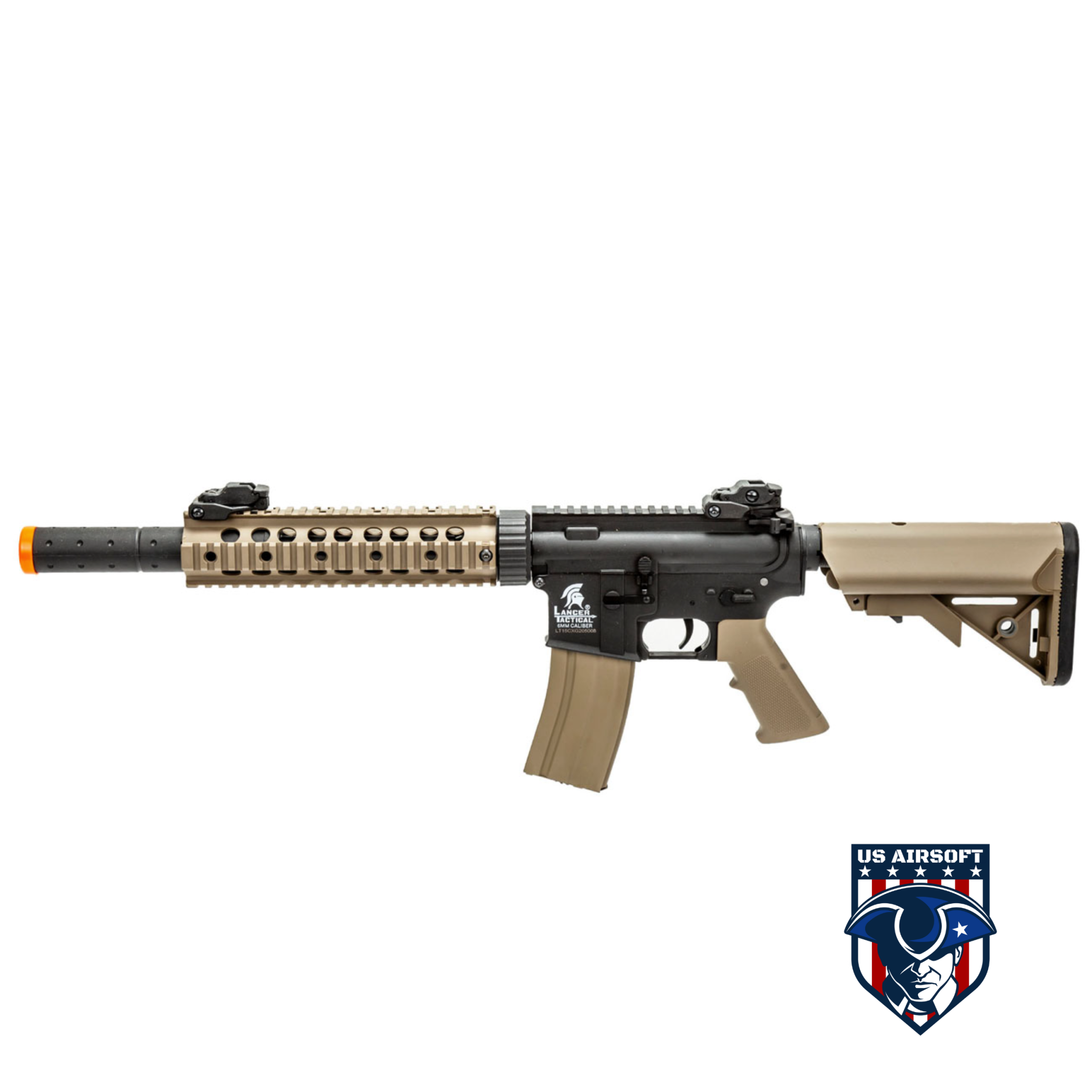 Lancer Tactical Gen 2 10" Nylon Polymer M4 Airsoft AEG with Mock ...
