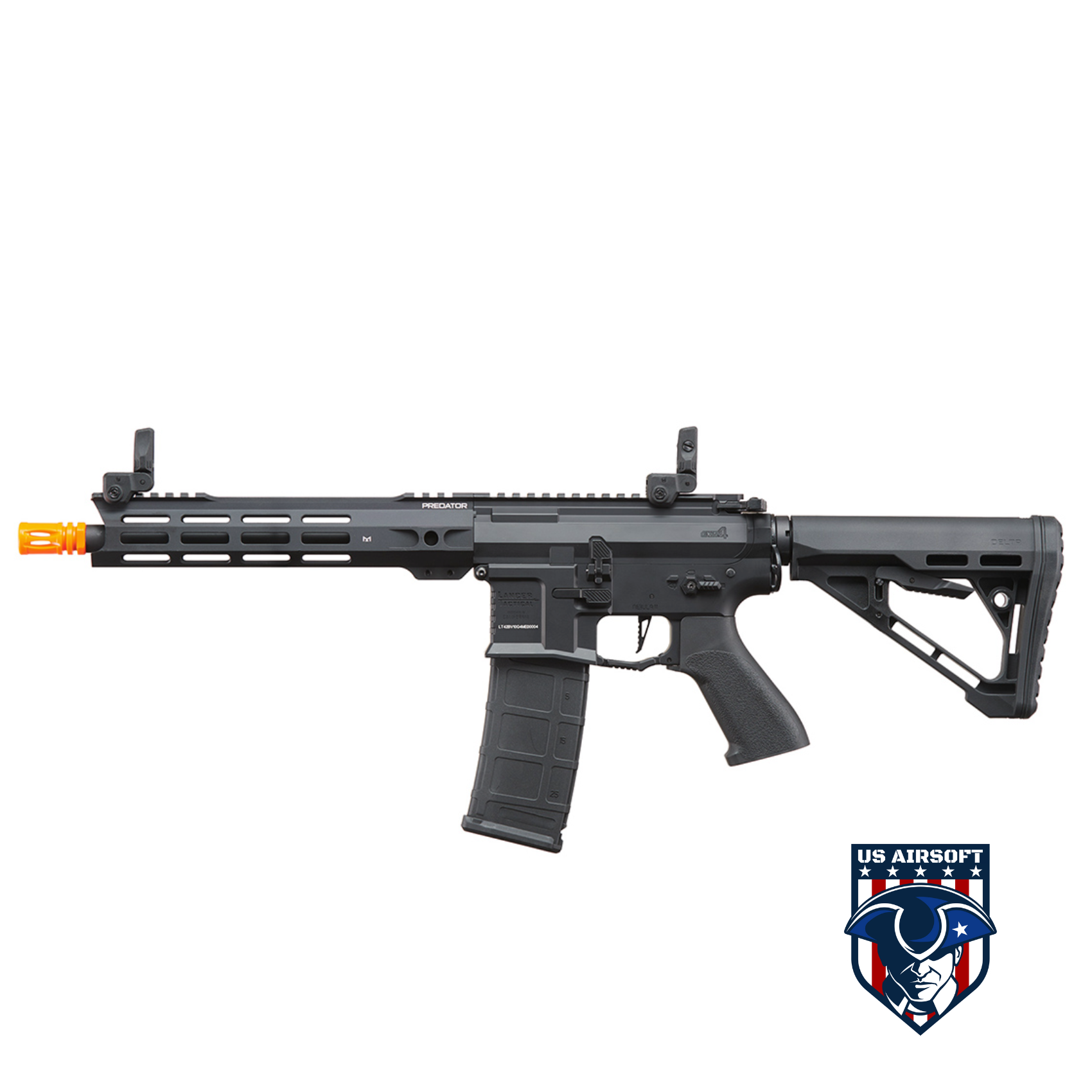 Lancer Tactical Gen 4 Predator 10" SBR AEG w/ Nebula II ETU (Black ...