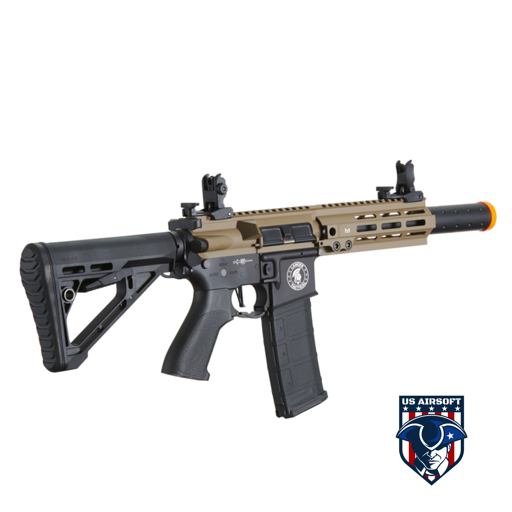 Lancer Tactical Blazer 7" M-LOK Proline Series M4 Airsoft Rifle with ...