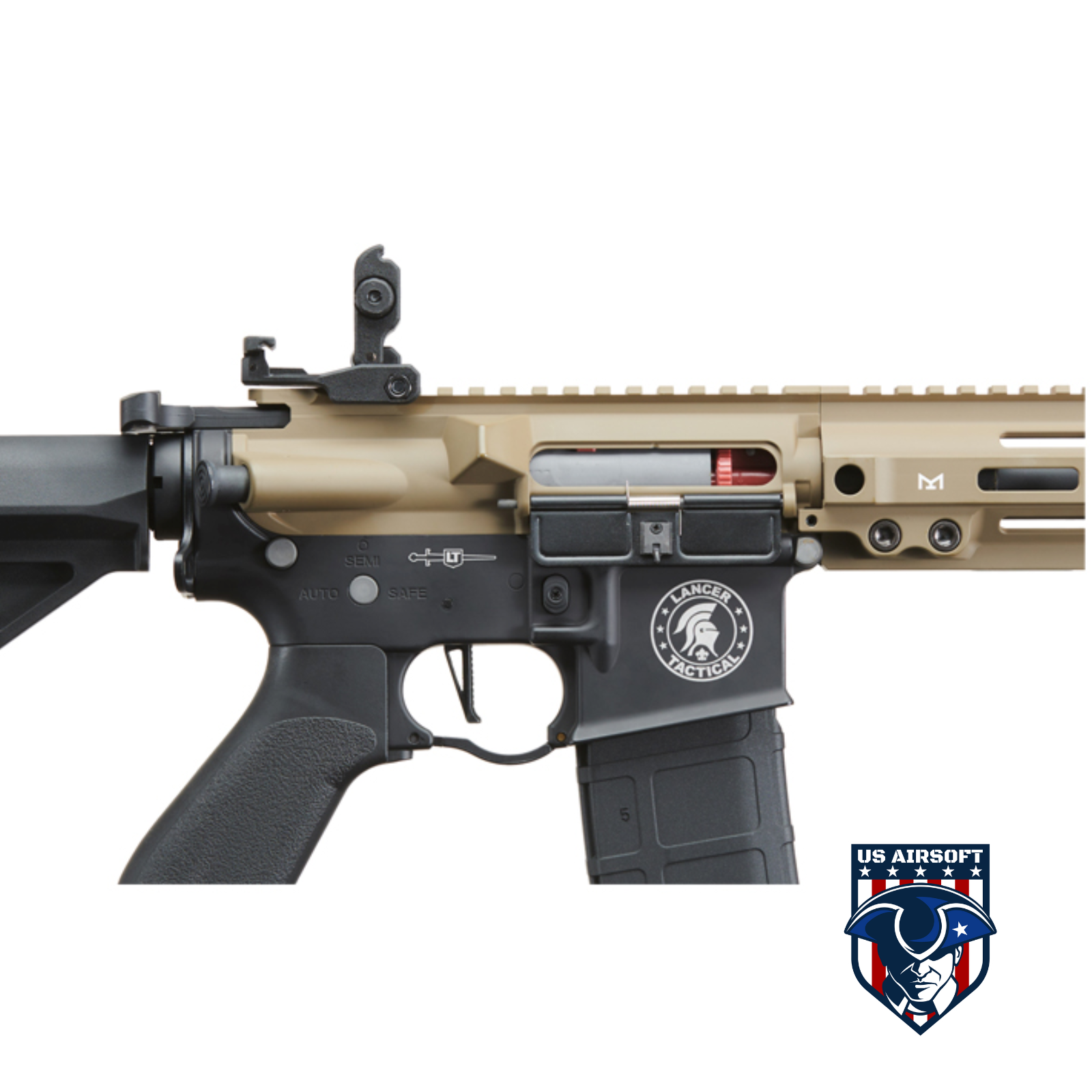 Lancer Tactical Blazer 7" M-LOK Proline Series M4 Airsoft Rifle with ...