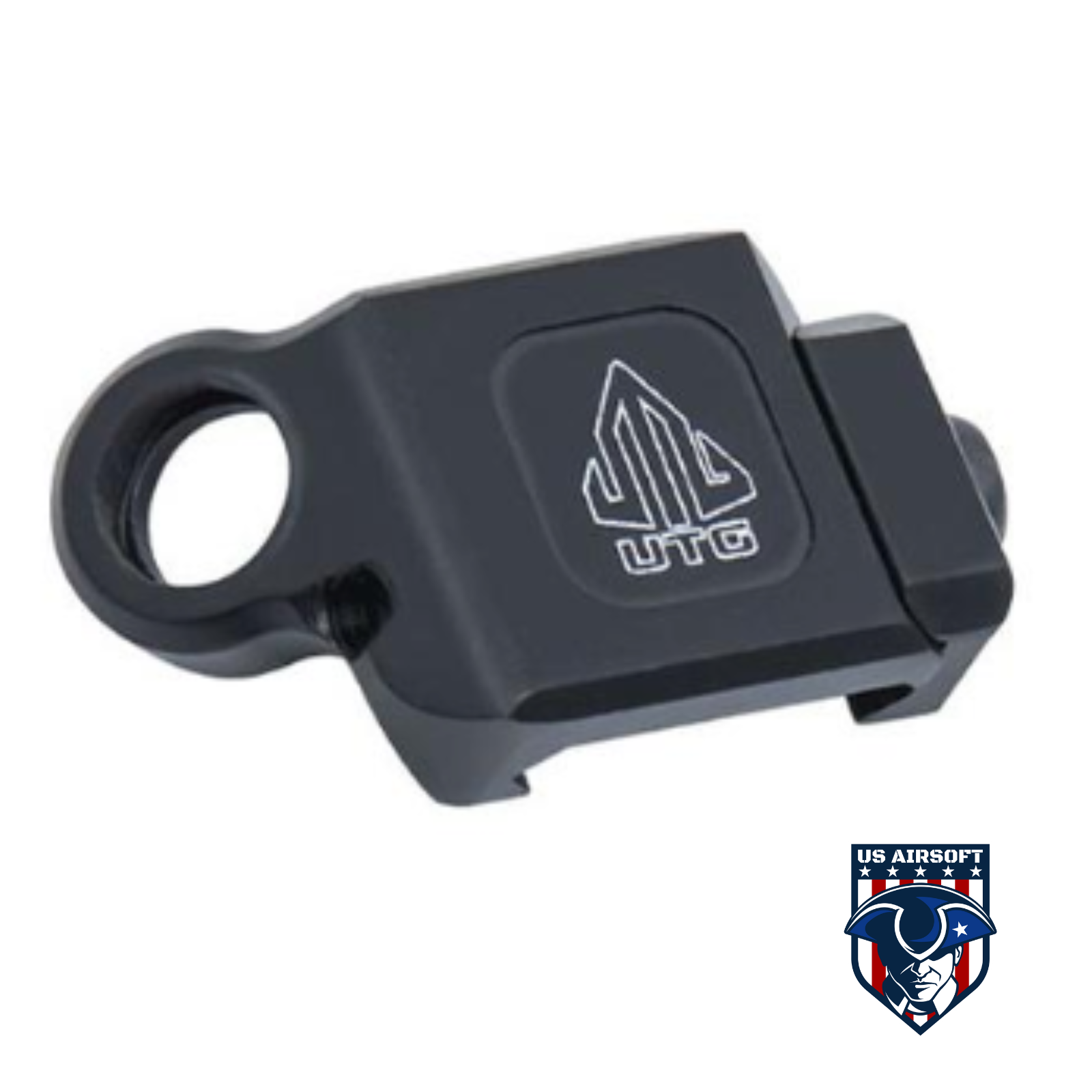 UTG Low-Pro Picatinny-mount Angled QD Sling Swivel Adaptor - US Airsoft ...