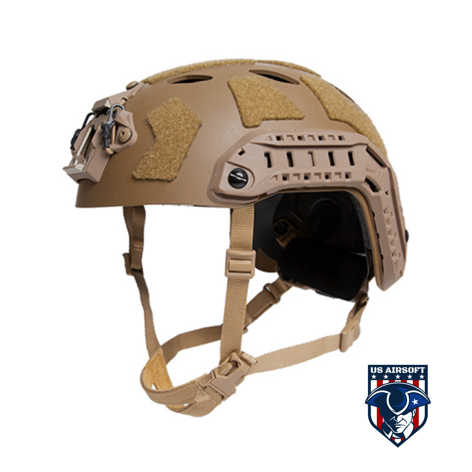 FMA Fast SF Right Angle Vent Helmet - (Dark Earth/L) - US Airsoft, Inc.