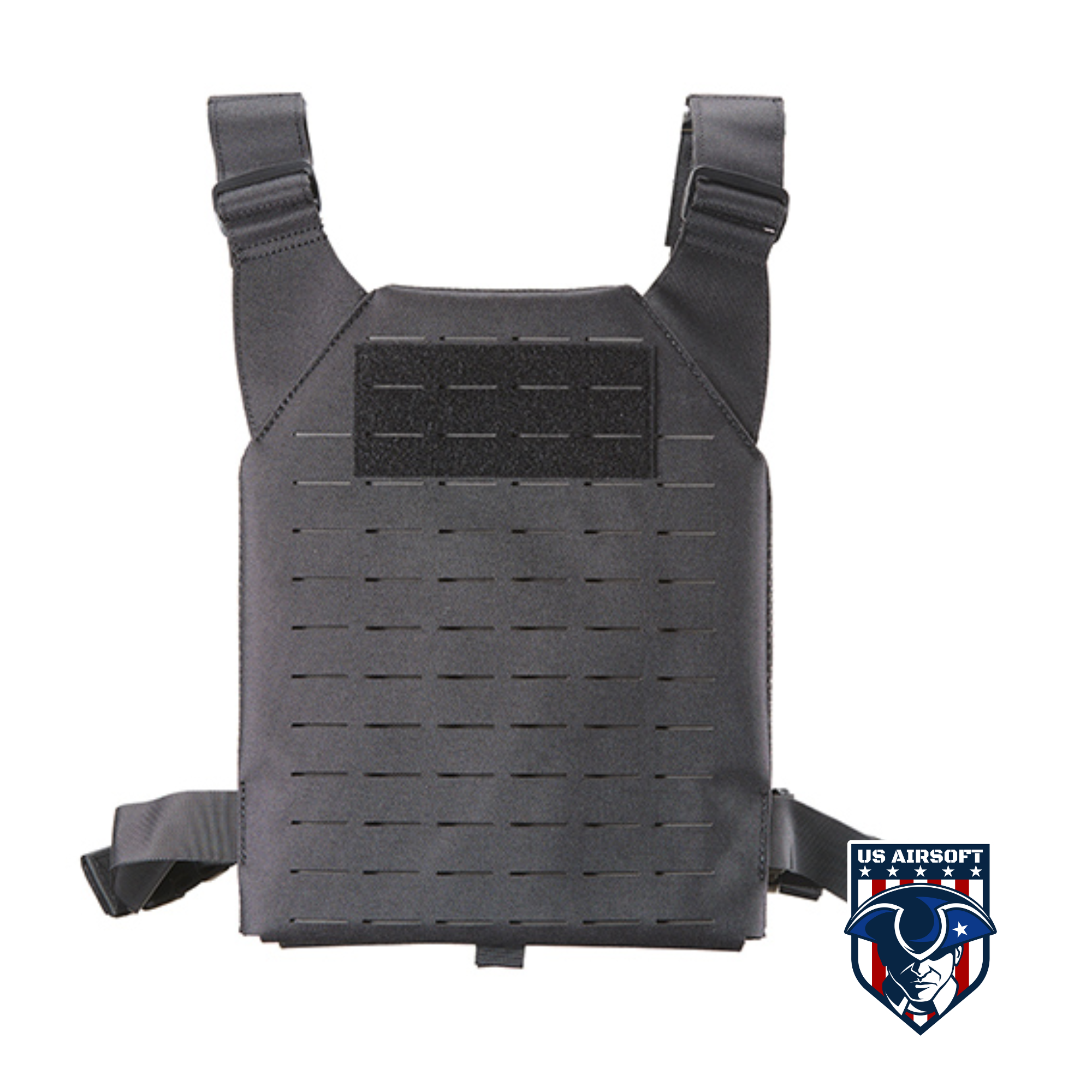 Lancer Tactical Low Profile Laser Cut MOLLE Plate Carrier - (Black ...