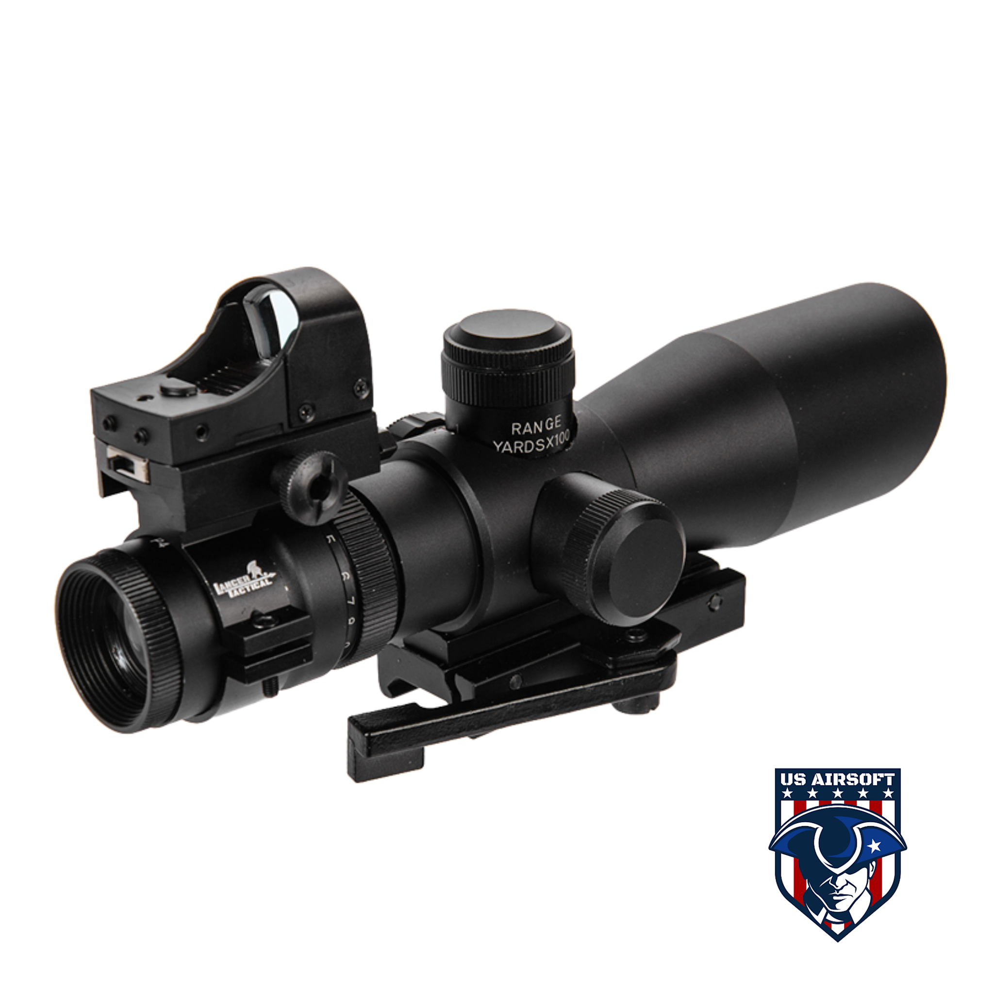 Lancer Tactical 3-9X42 RED & GREEN ILLUMINATED LONG RANGE SCOPE W ...