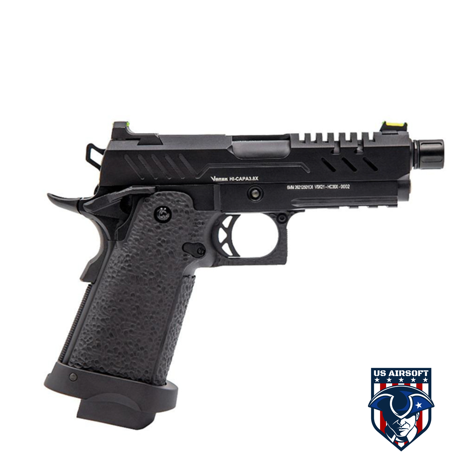 Vorsk Airsoft 3.8 Hi Capa Pro - Black - US Airsoft, Inc.