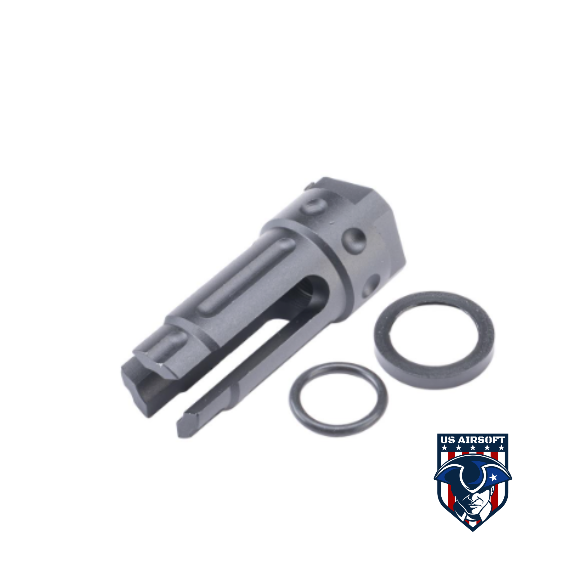 E&C 14mm Negative QDC 3 Prong Flash Hider for Airsoft AEG Rifles - US ...