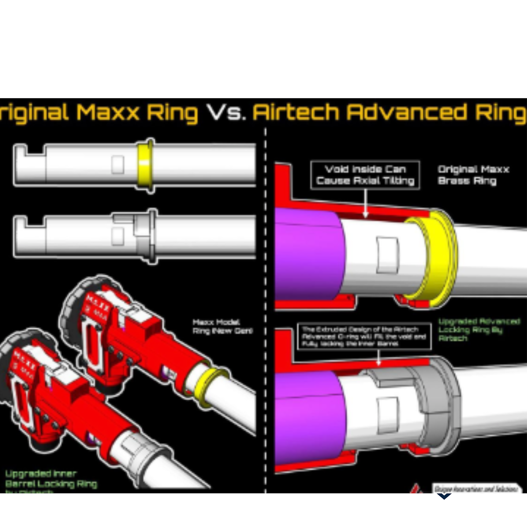 Airtech Studios MAXX Model Advanced Inner Barrel Locking Ring for ...