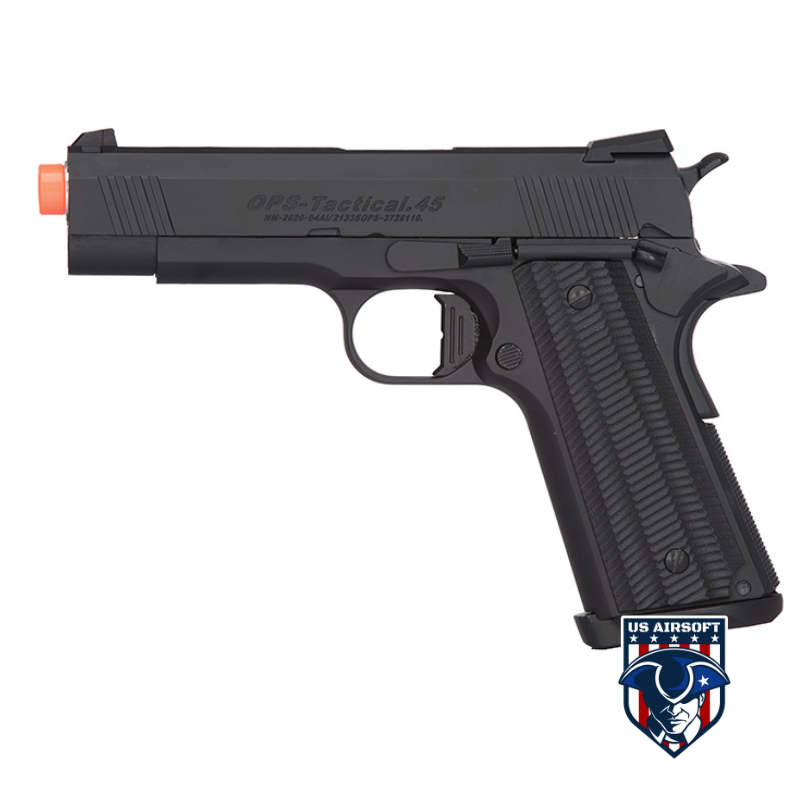 Golden Eagle 3329 OPS-Tactical 1911 Hi-Capa Gas Blowback Airsoft Pistol ...