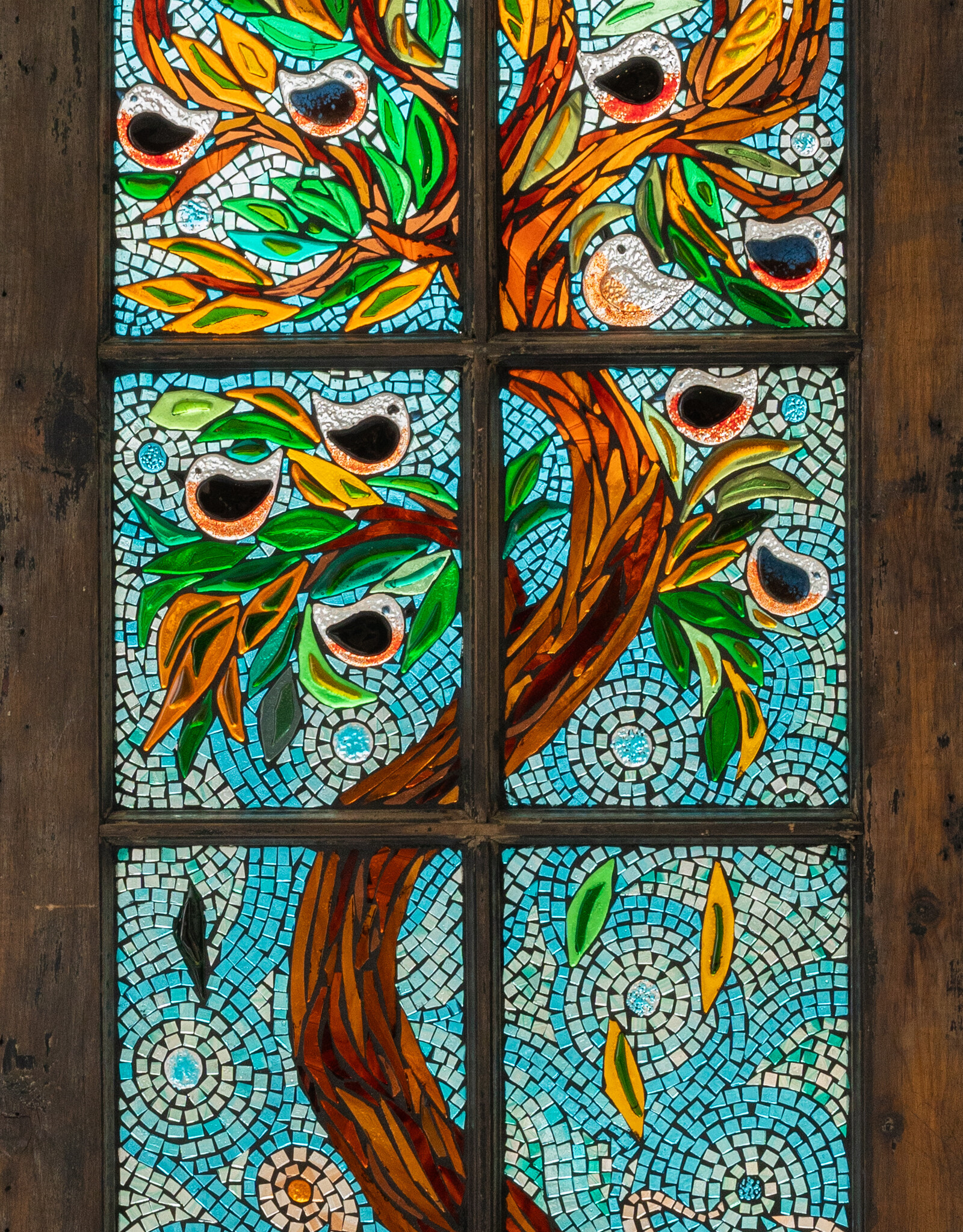 The Family Tree, stained glass mosaic by Satu Kimbley - Cape Breton ...