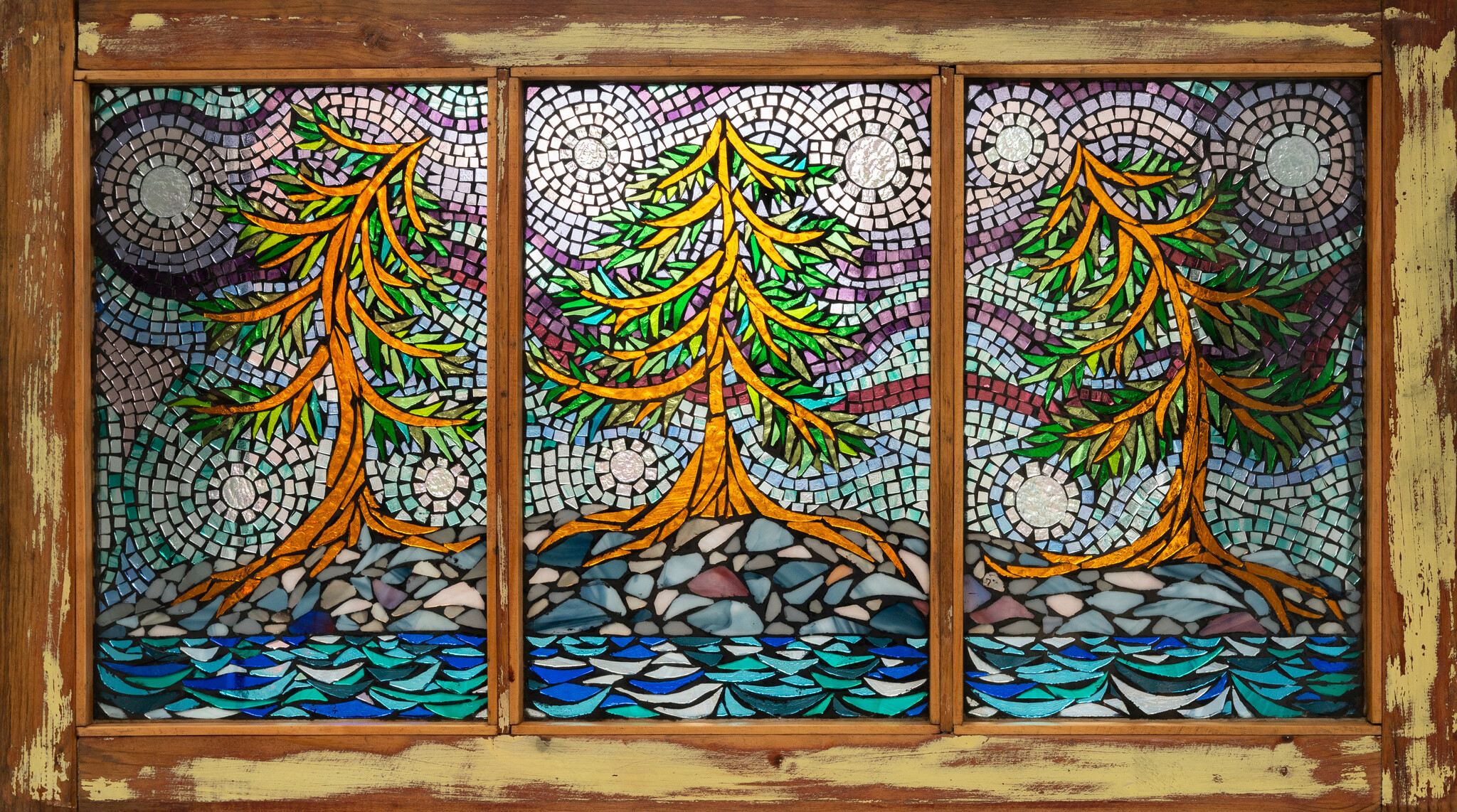 Treeology, stained glass mosaic by Satu Kimbley - Cape Breton Centre ...
