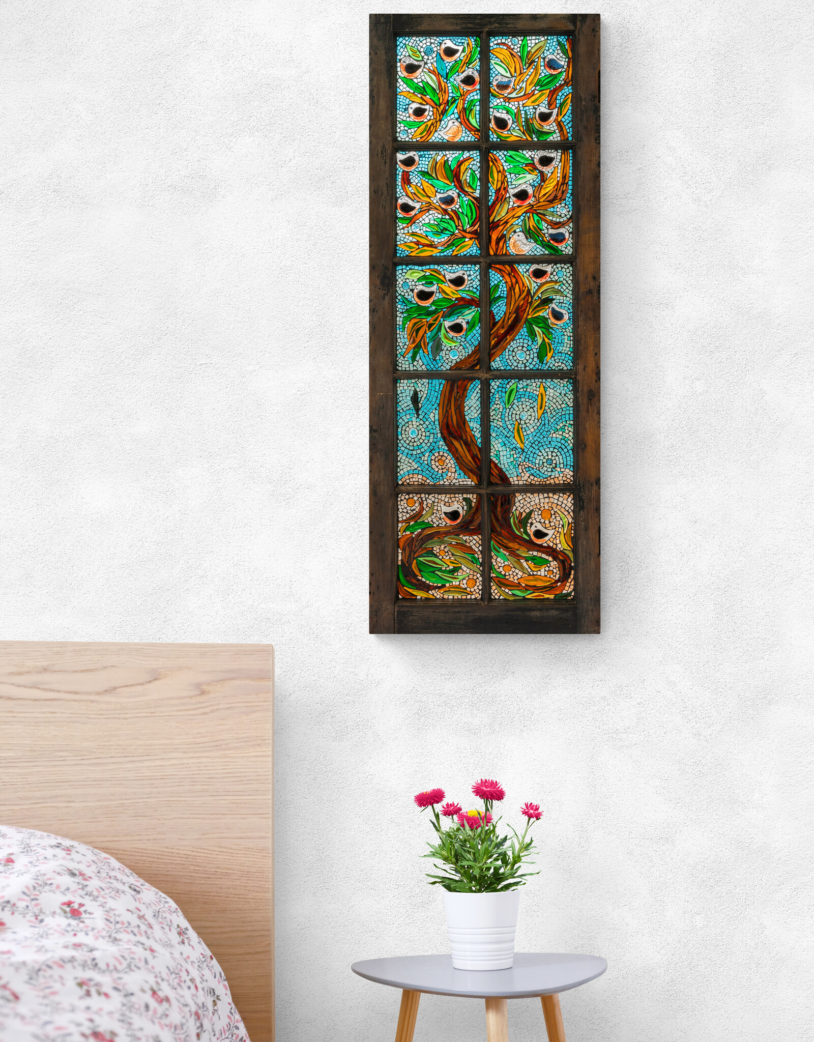 The Family Tree, stained glass mosaic by Satu Kimbley - Cape Breton ...